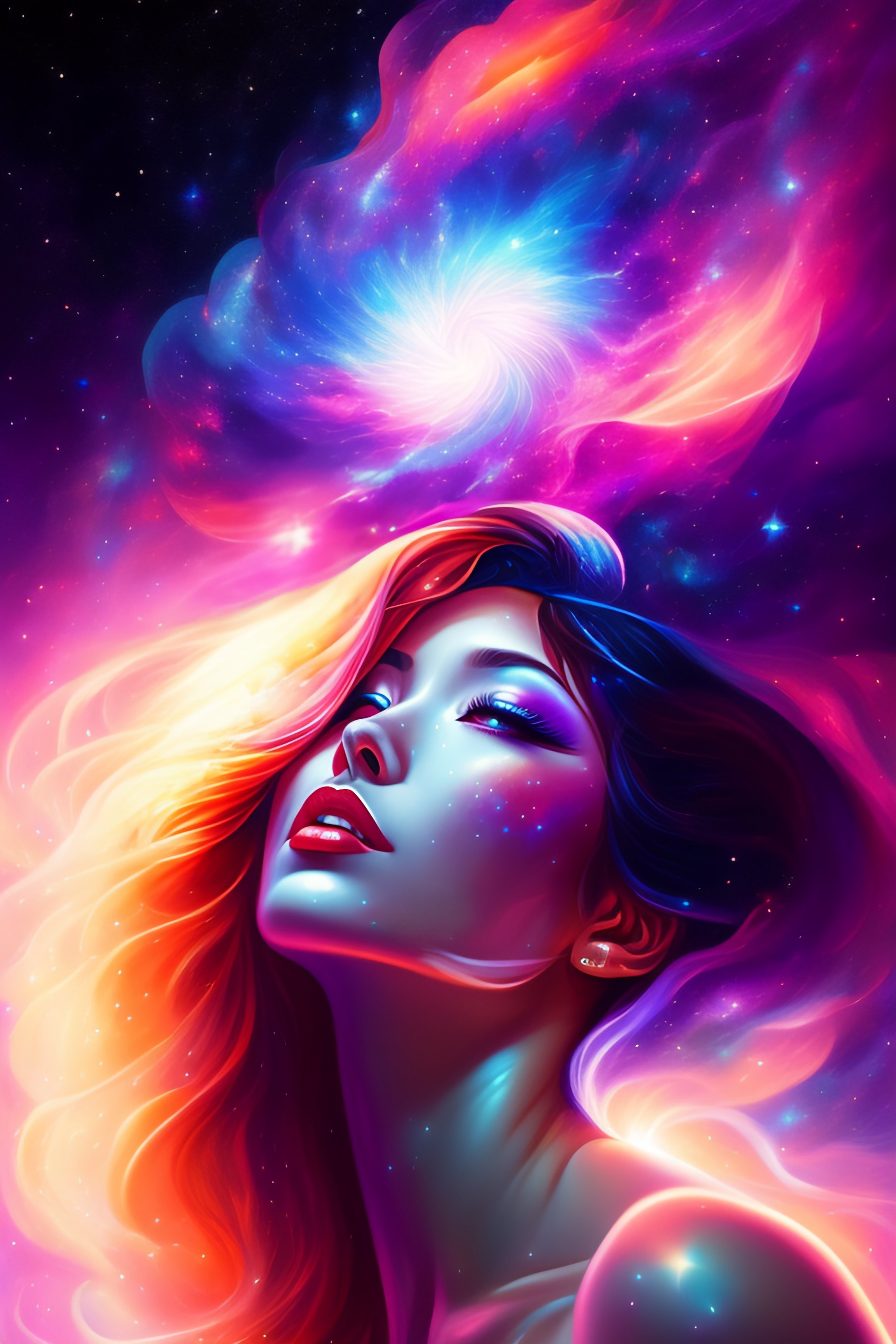Lexica - Supernova, universe, star exploding, galaxy, art by artgerm, artsation,