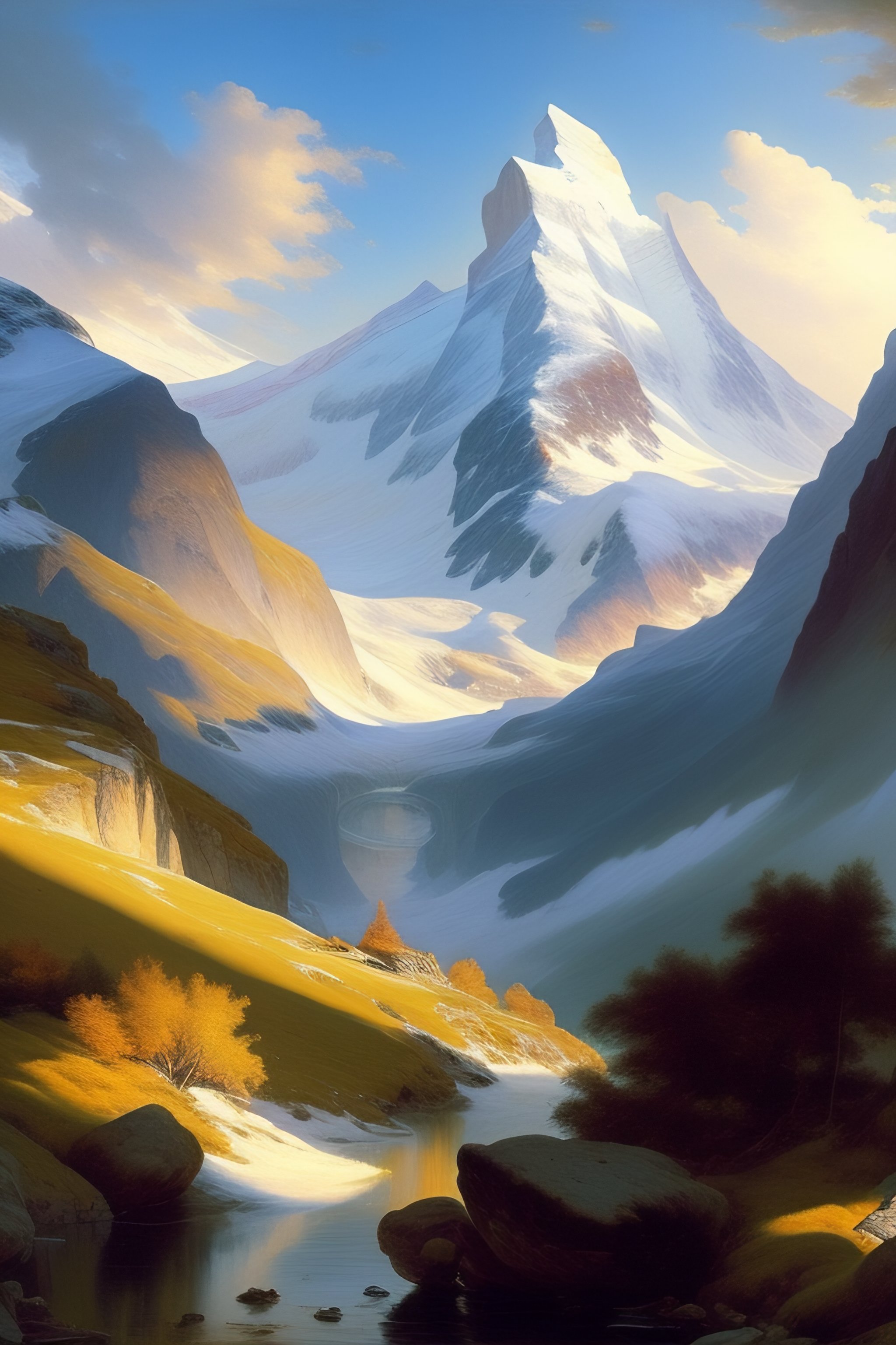 Lexica - Landscape of Matterhorn by Thomas Moran