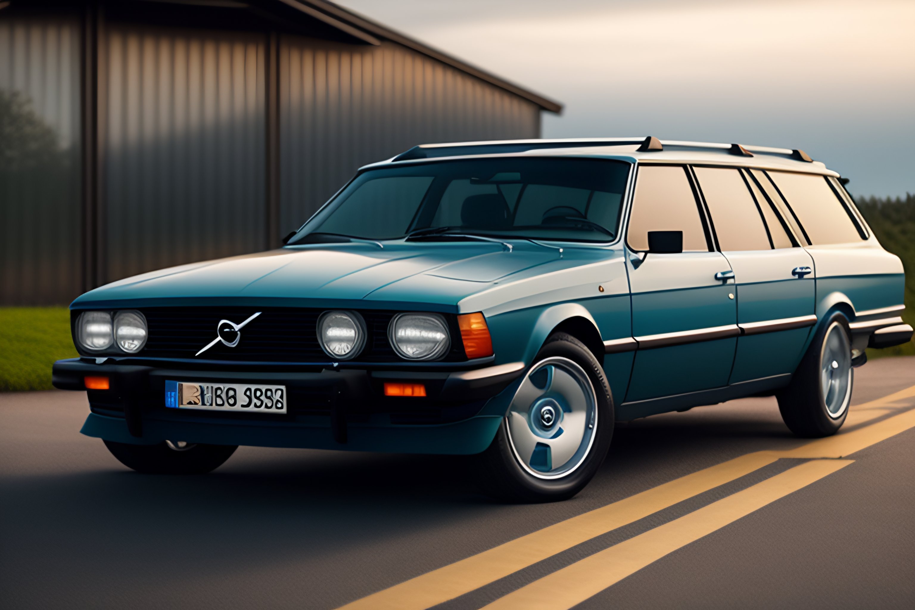 Lexica - Realistic volvo station wagon 850 , 8k , wide view
