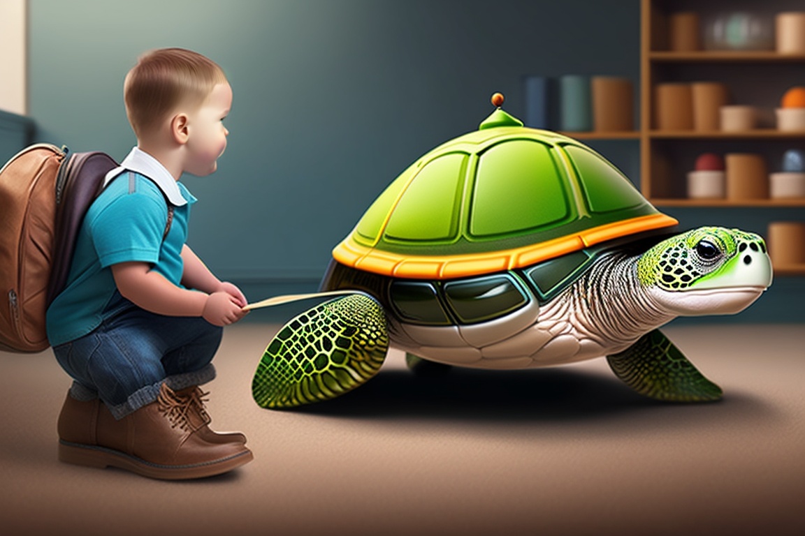 Lexica - Illustrate Sammy the turtle being cautious but skeptical ...