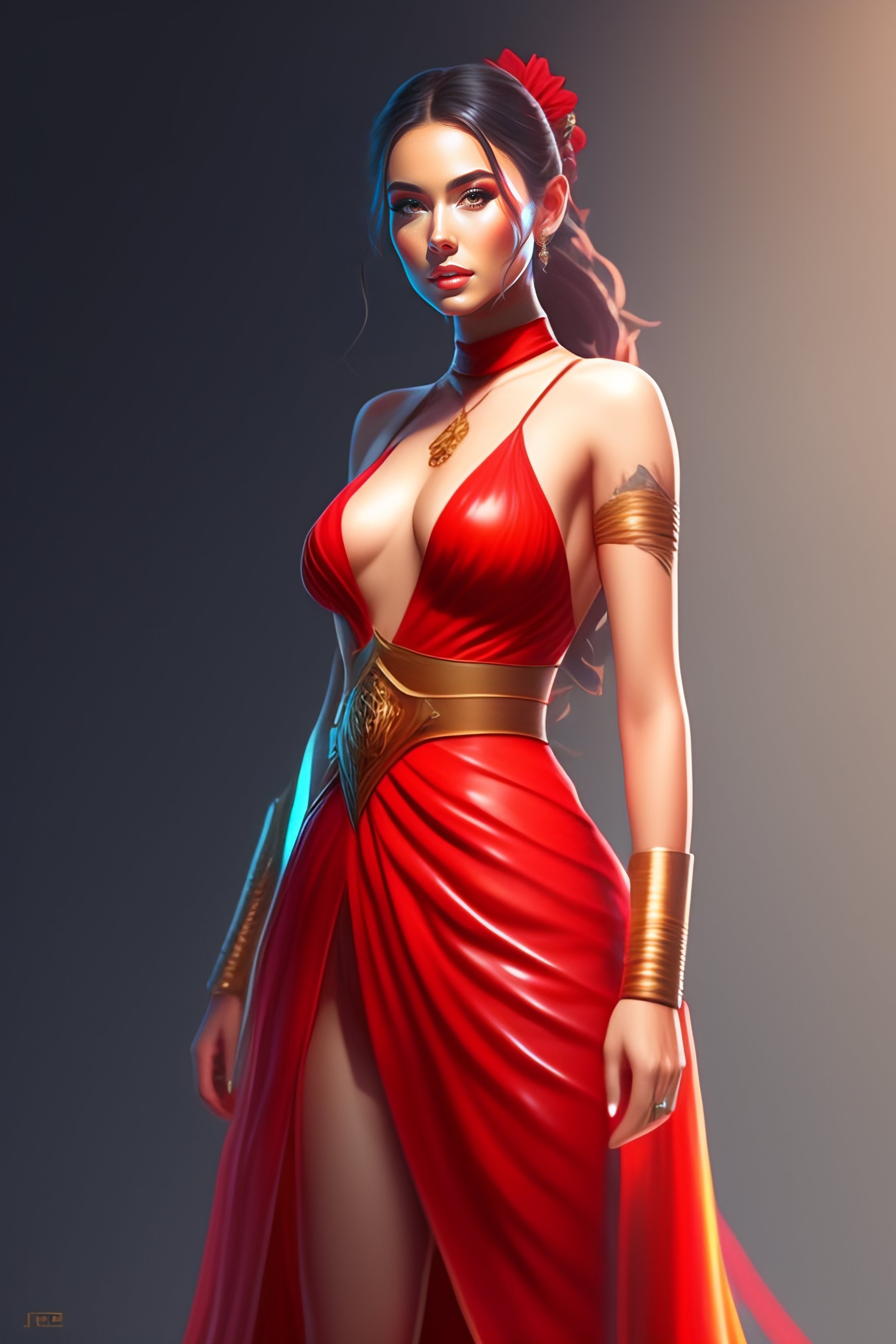 Lexica - Full body girl, concept art, character design, trending on artstation, rey tracing ...