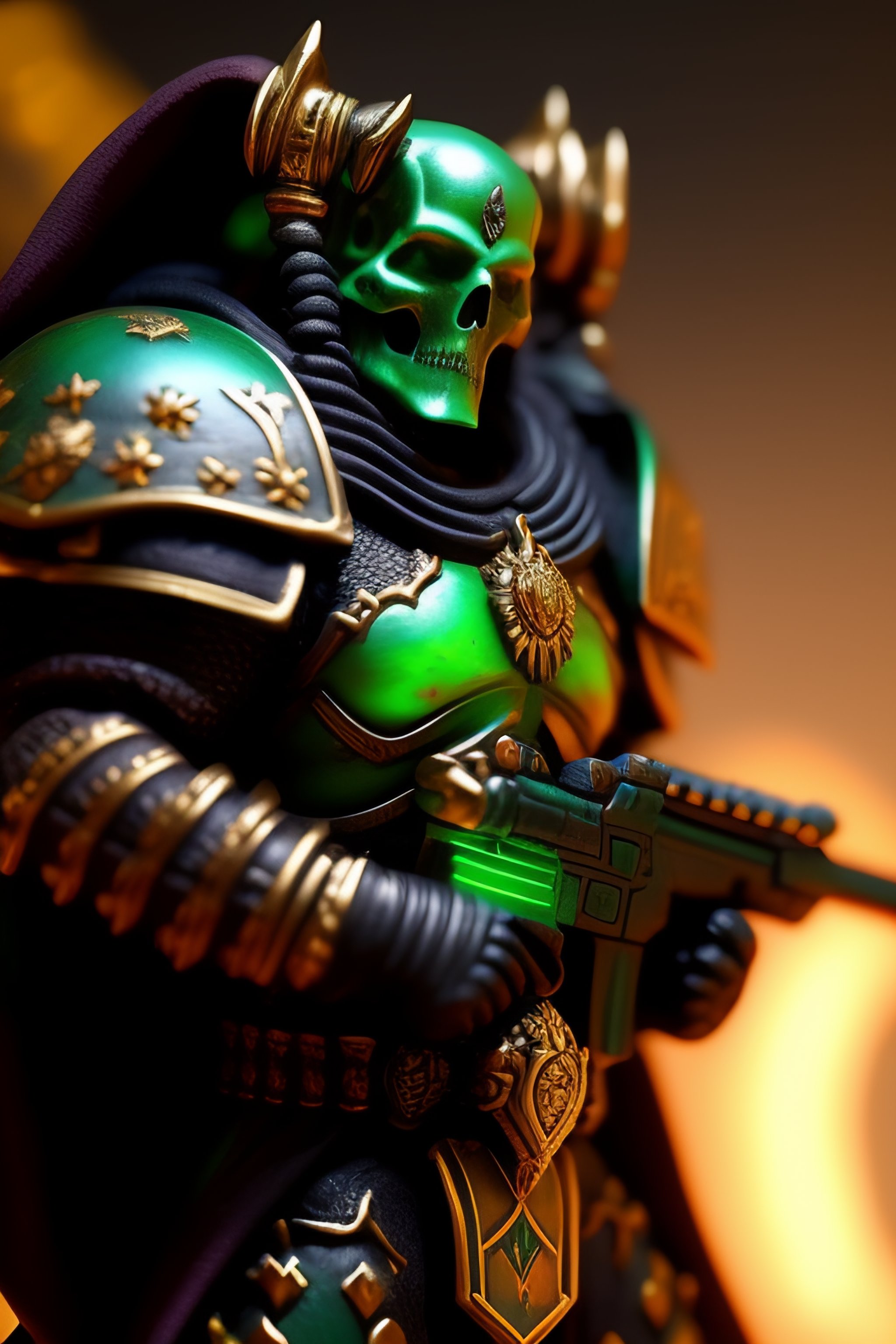 Lexica - Warhammer 40k peana figura de un guerrero necron de cuerpo ...