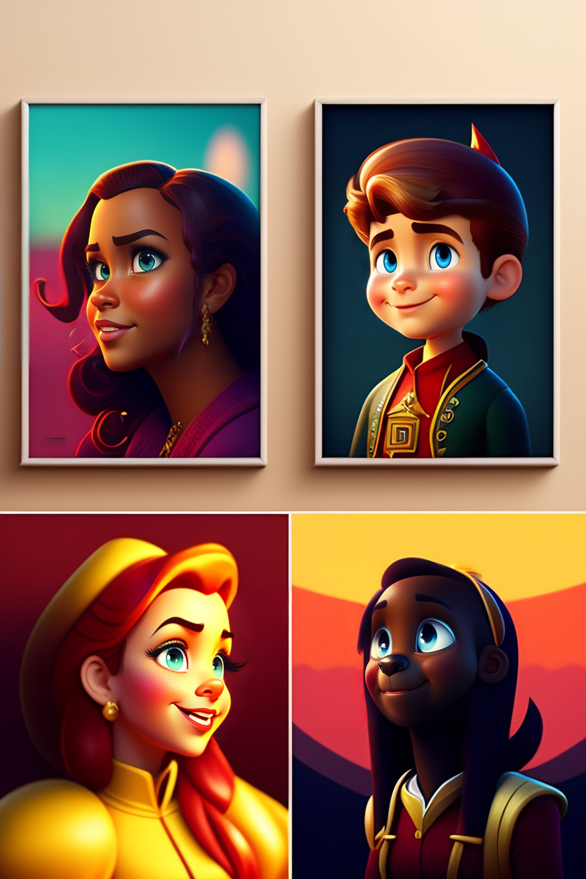 Lexica - Disney cartoon characters on the poster are cinematic, in the ...