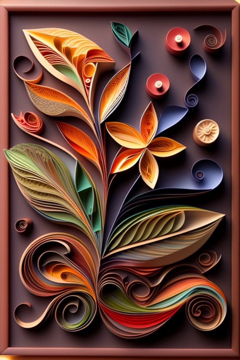Lexica - Picture of paper quilling style, quilling