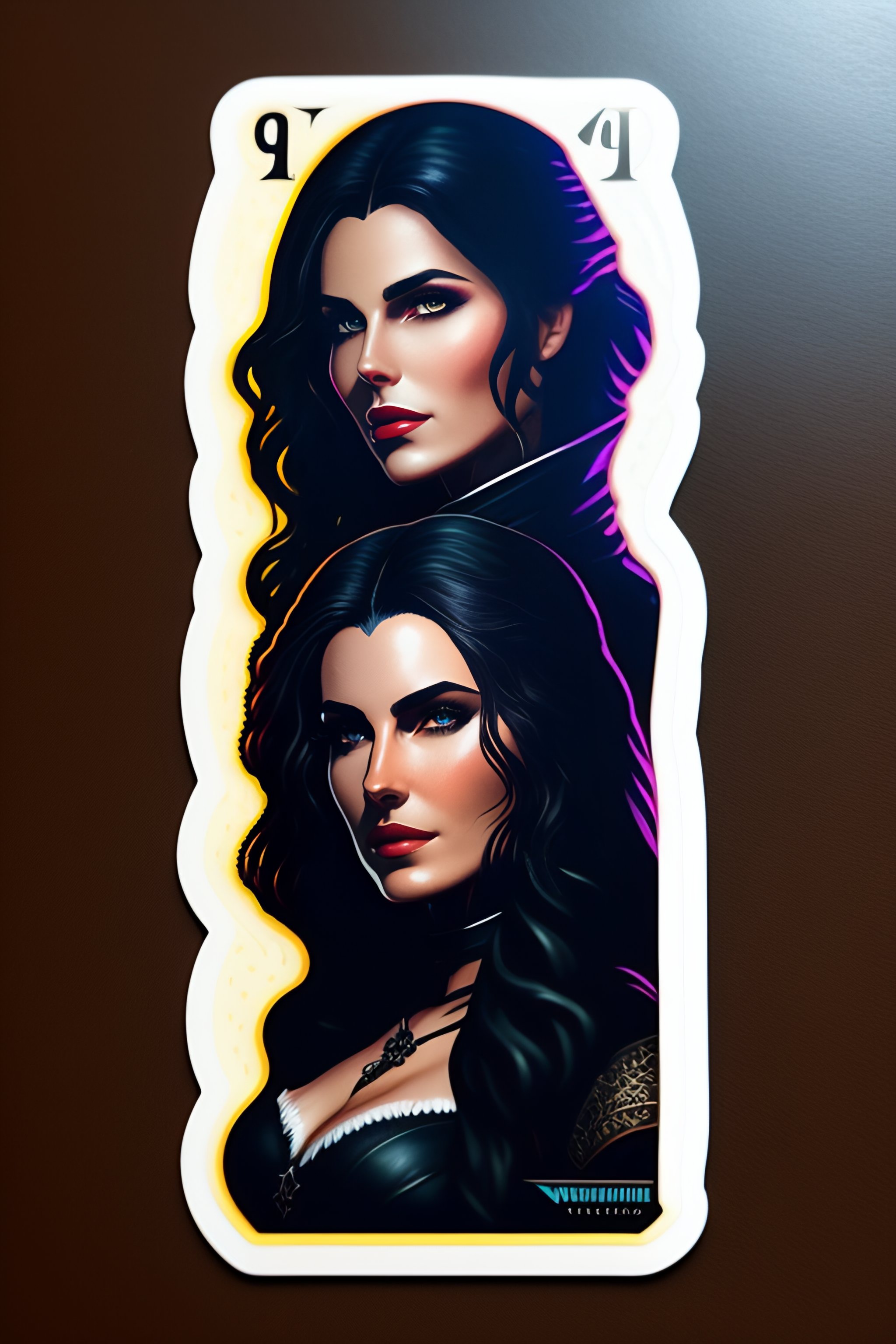 Lexica - Yennefer witcher 3 wild hunt, sticker illustration