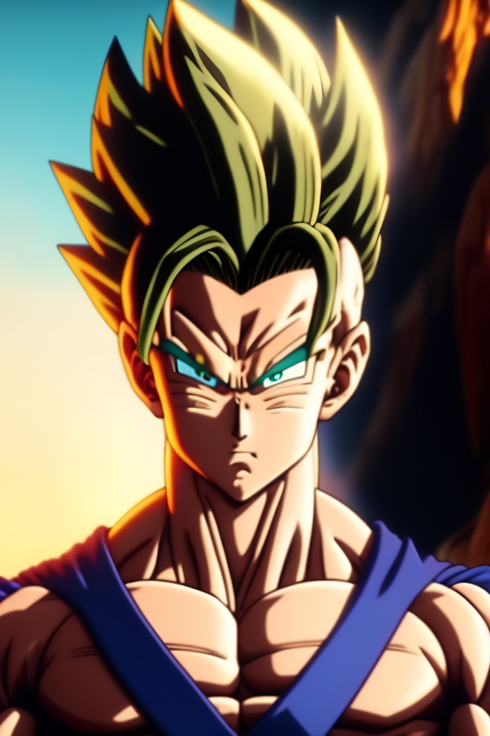 Lexica - Ritratto trunks dragon ball real life