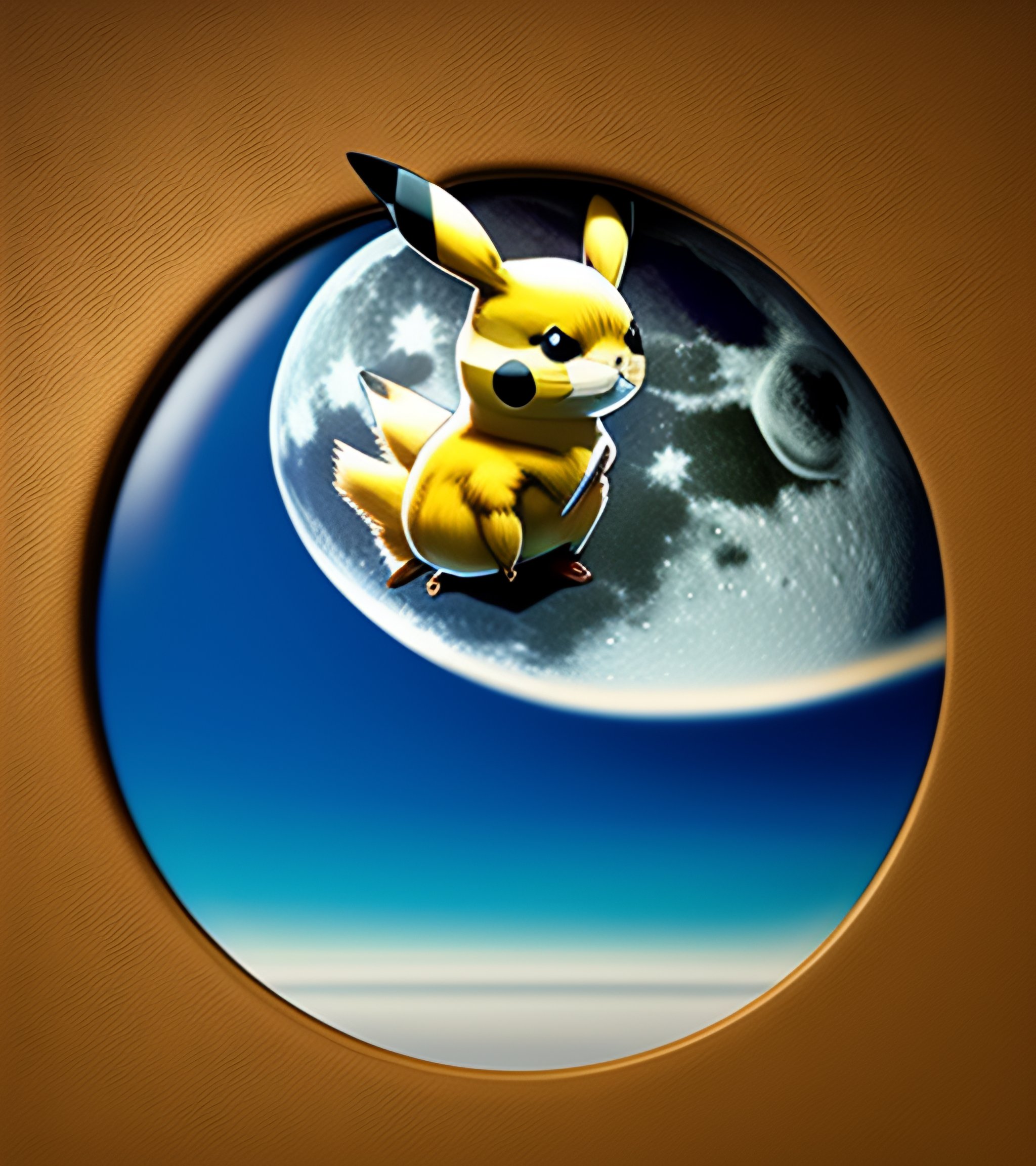 Lexica - Pikachu en la luna