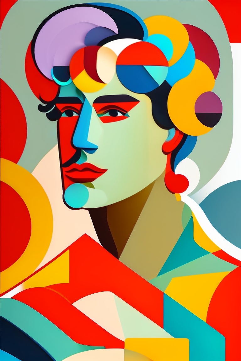 Lexica - Comic book style, graphic mid-century modern, abstract ...