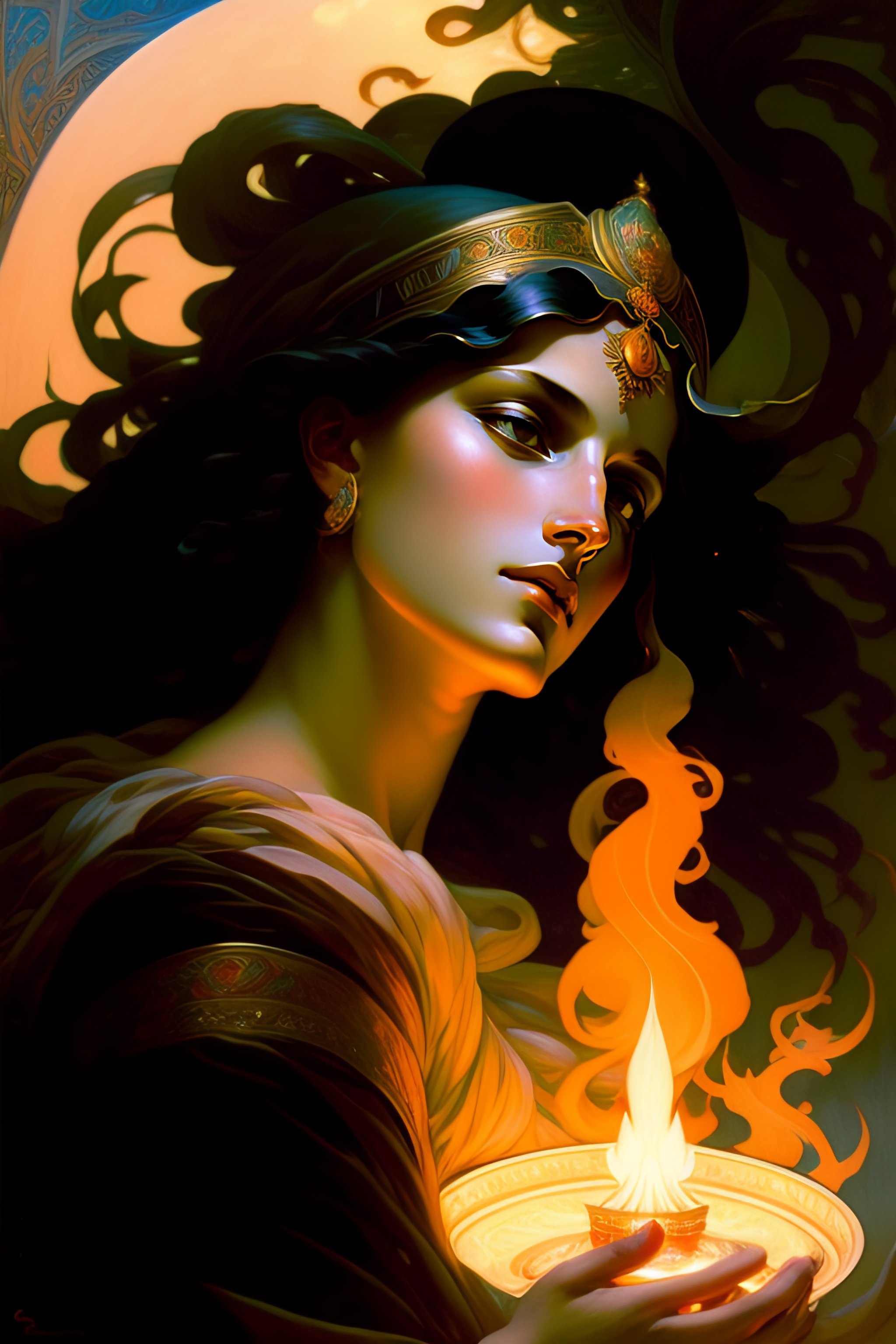 Lexica - Fury of god, Angry face bearded Old Testament God, windy hands ...