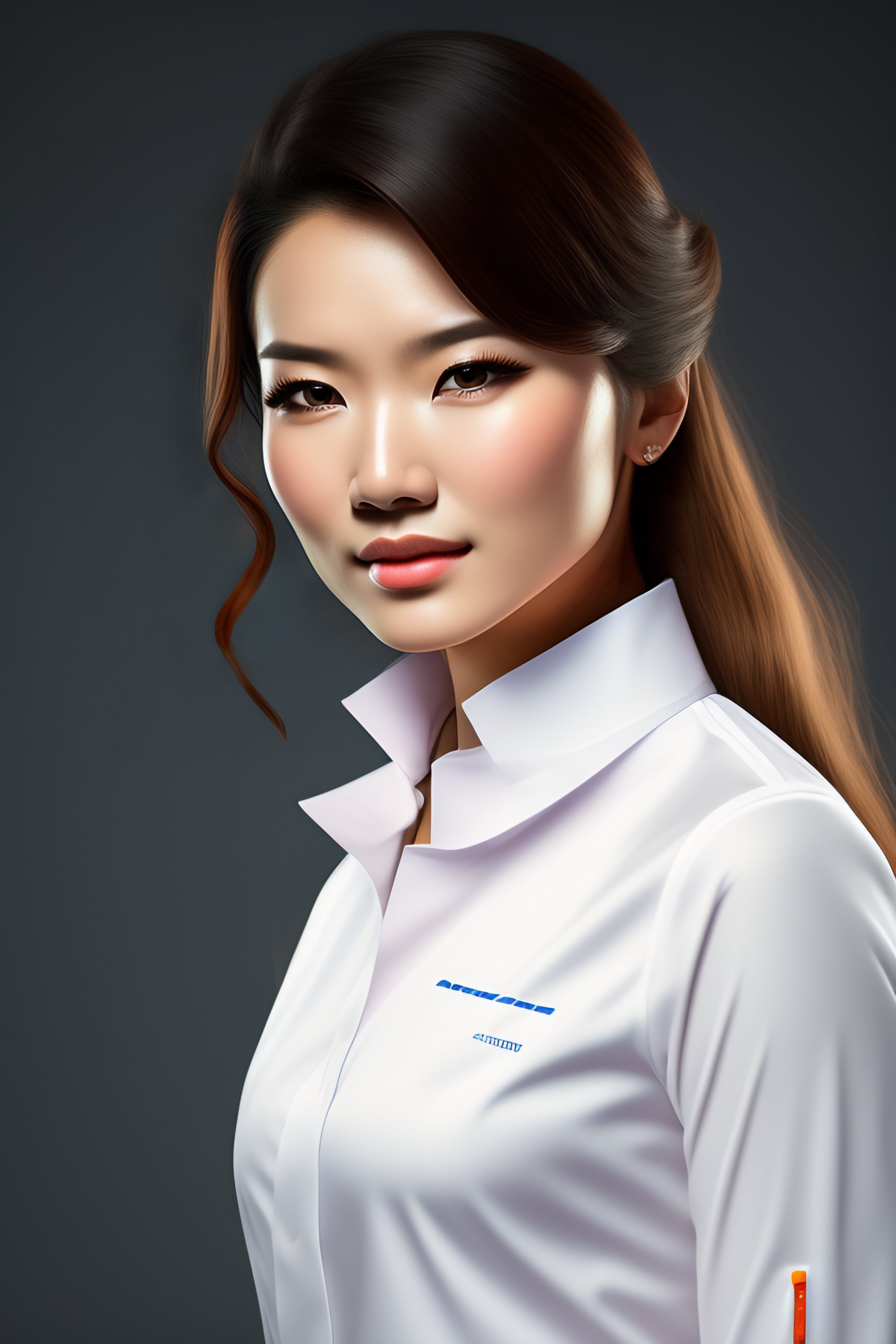 Lexica - Photo realistic headshot of a cute young woman with a blank ...