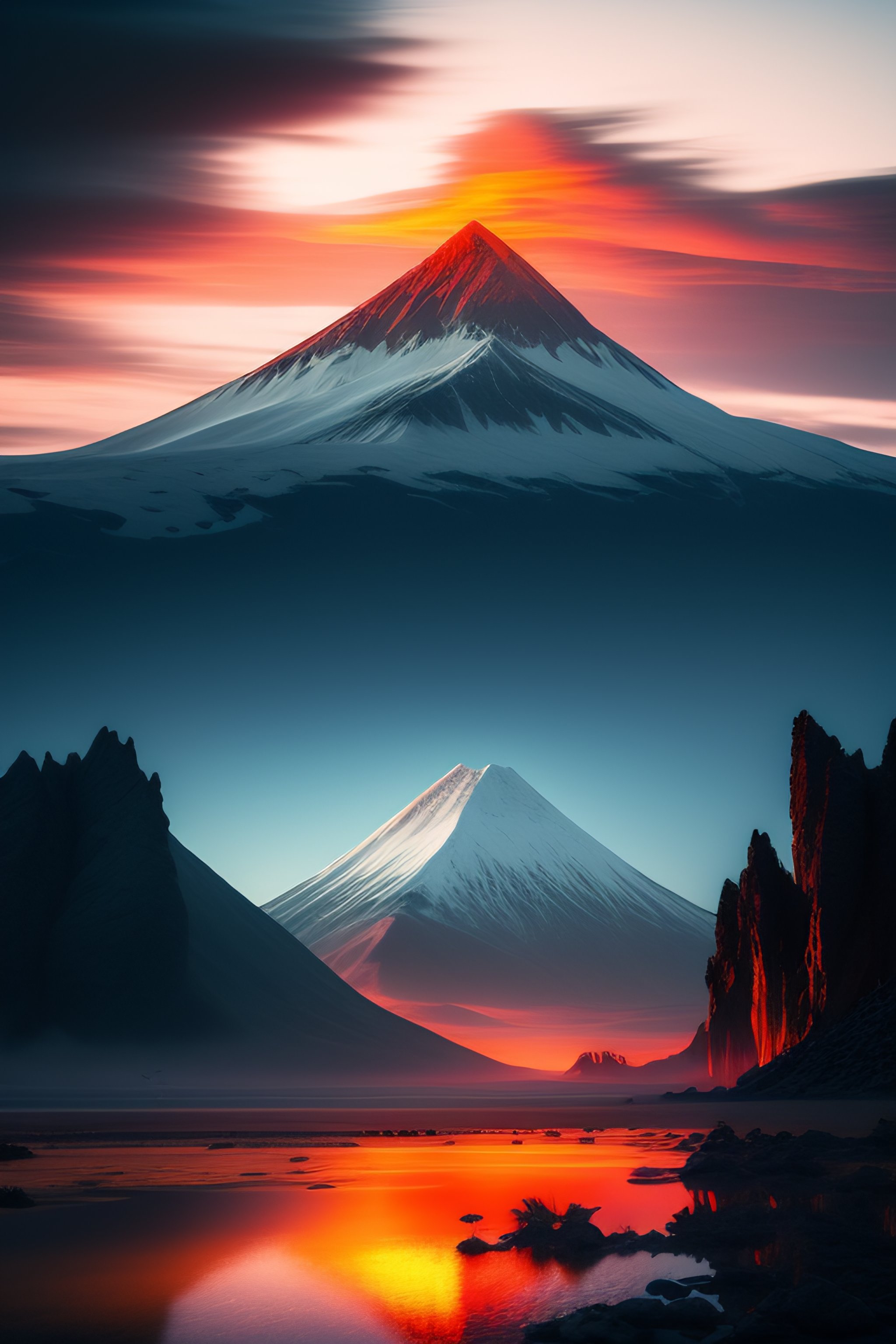 Lexica - Portrait of mount doom