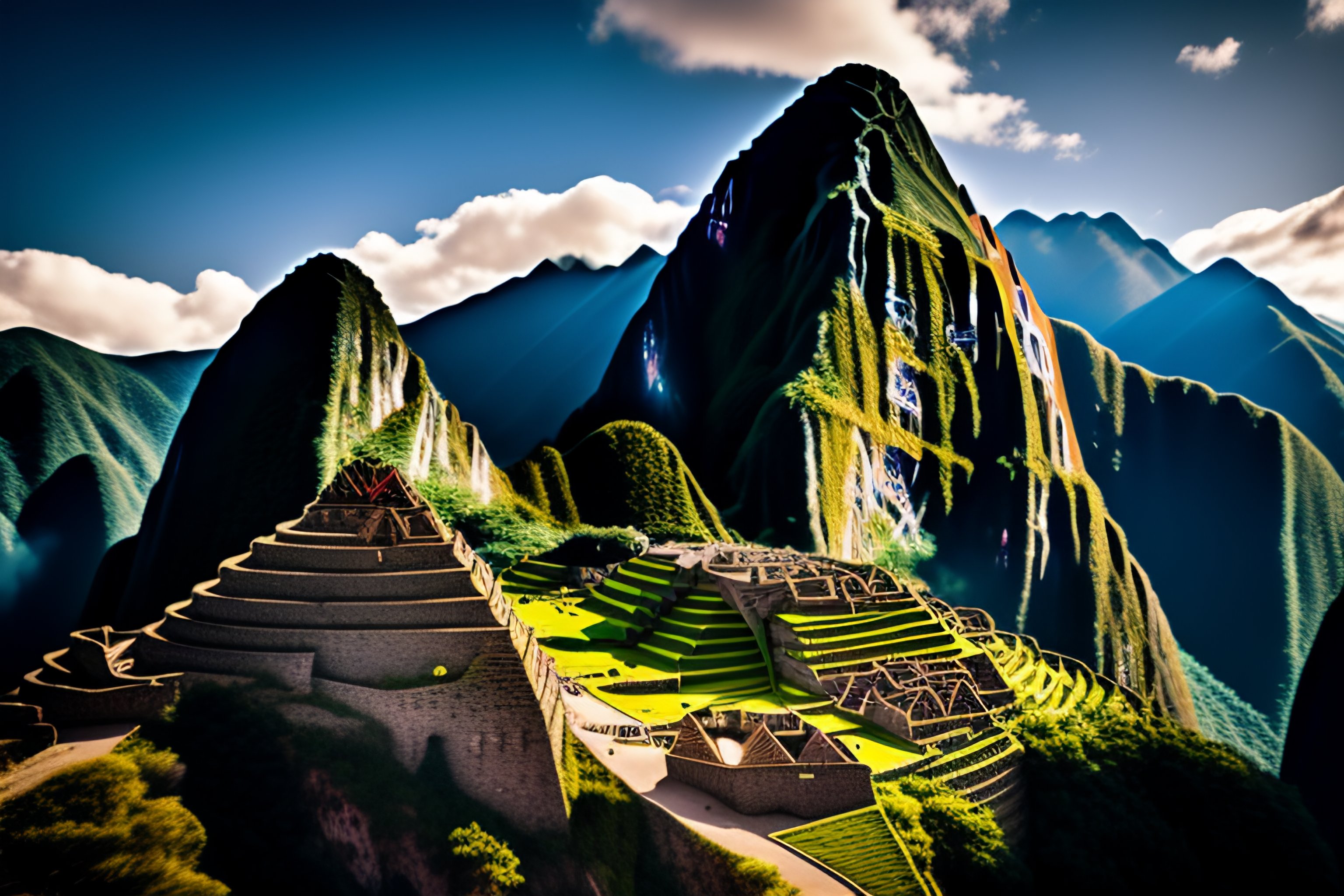 Lexica - Rock based livable city with people, ancient architecture ...