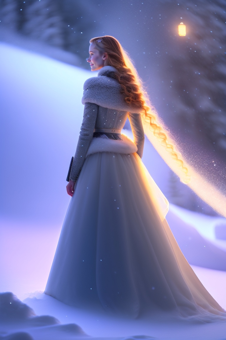 Lexica - The snow queen sprinkles snow on the ground, a lot of snow ...