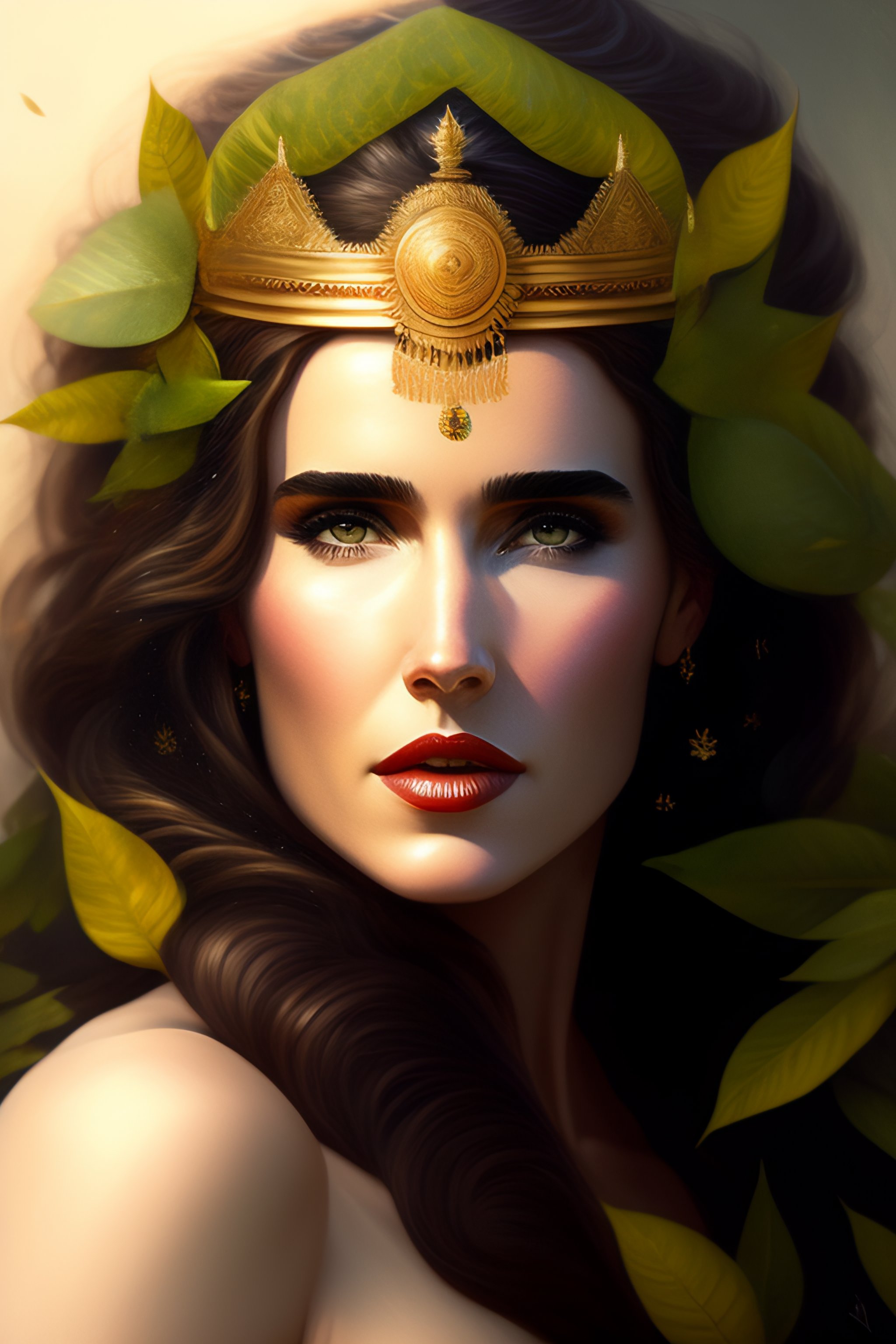 Lexica - Jennifer Connelly as Athena, goddess of beauty in the style of ...