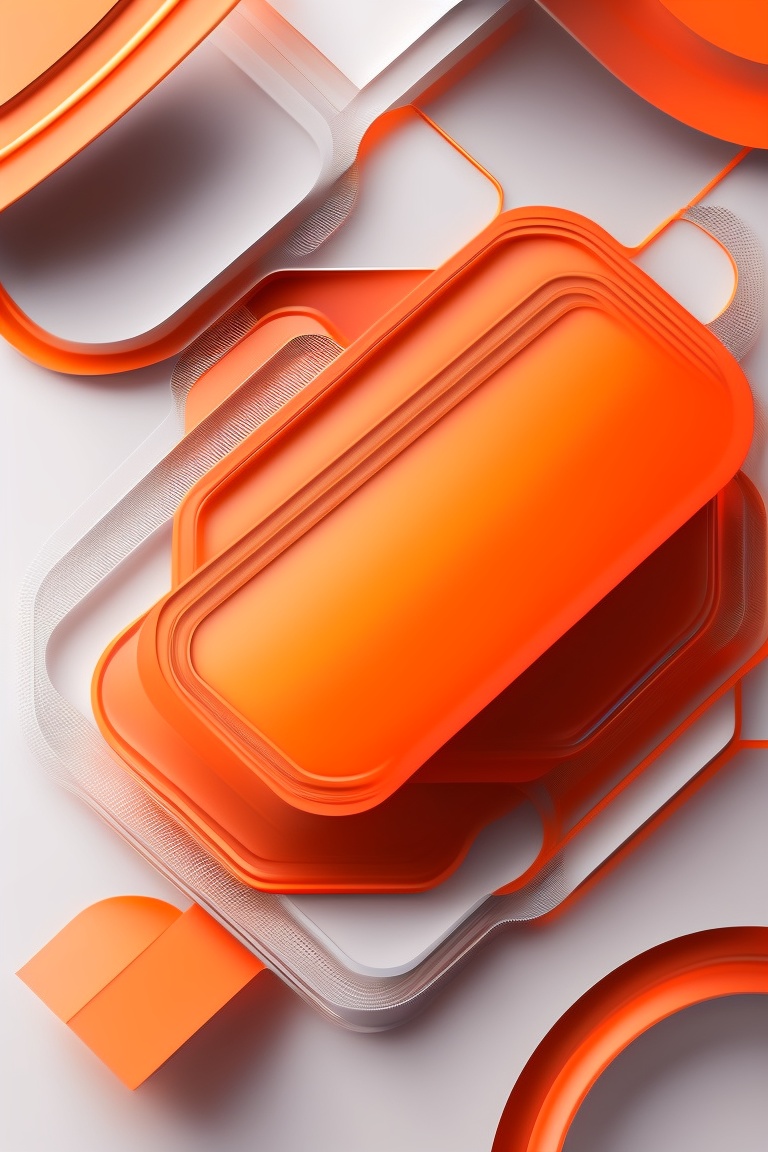 Lexica - Vibrant orange color futuristic background and light gray with ...