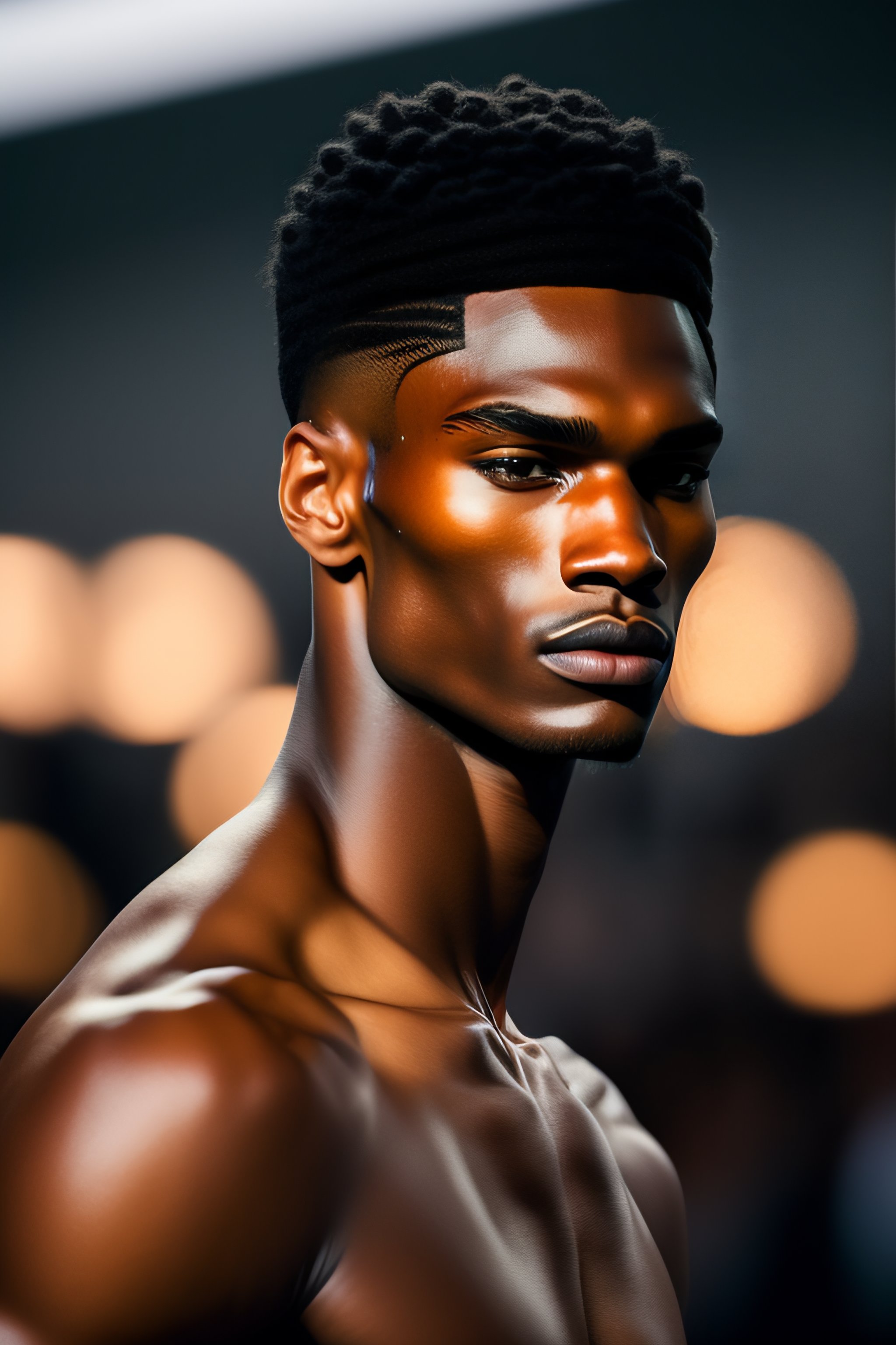 Lexica - Close up of a male model walking for chanel, realistic 4k