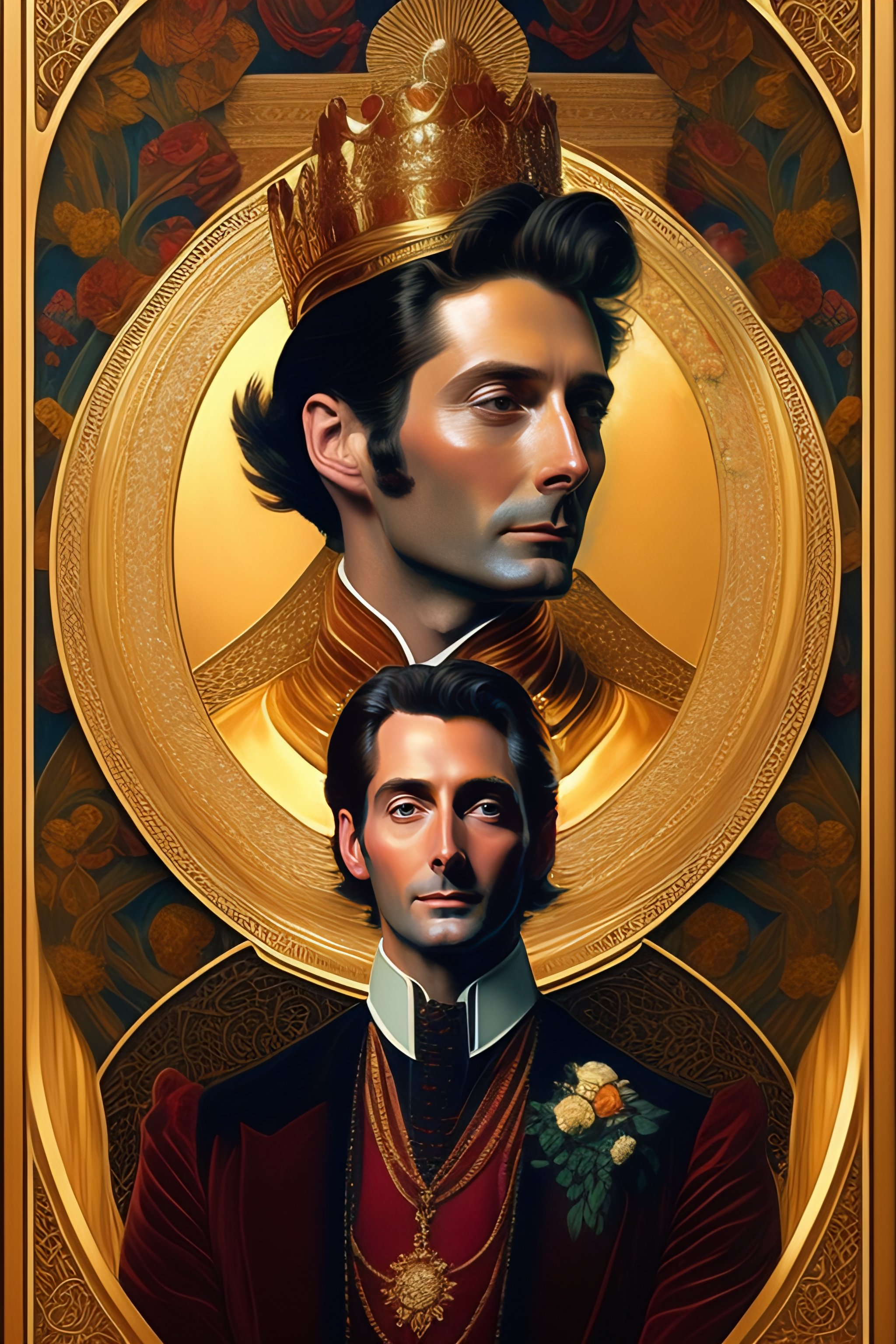 Lexica - Oil portrait of miles edgeworth, intricate, elegant, highly ...