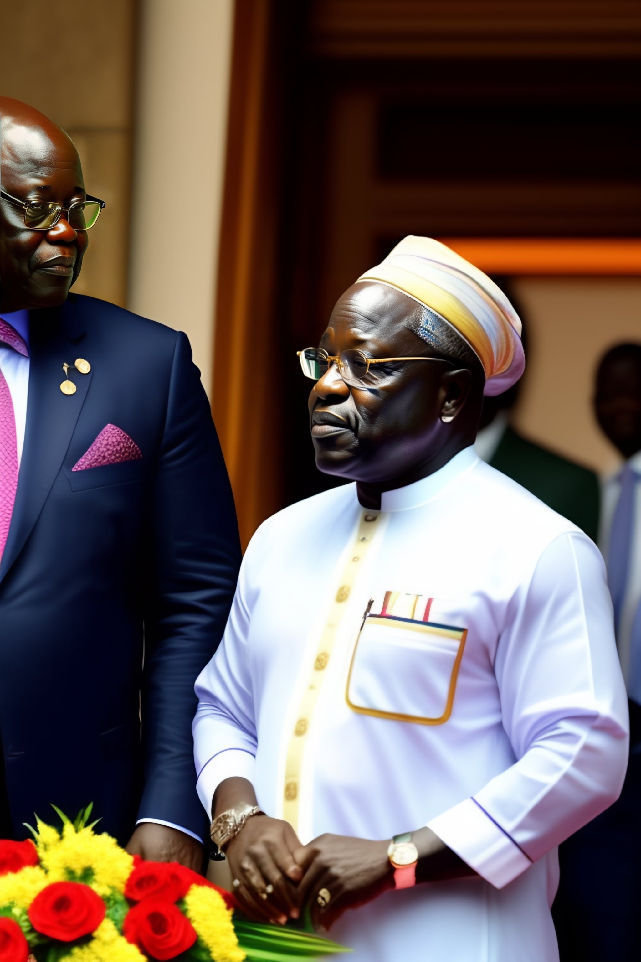 Lexica - Ghana's president, nana akuffo addo wearing pyjamas