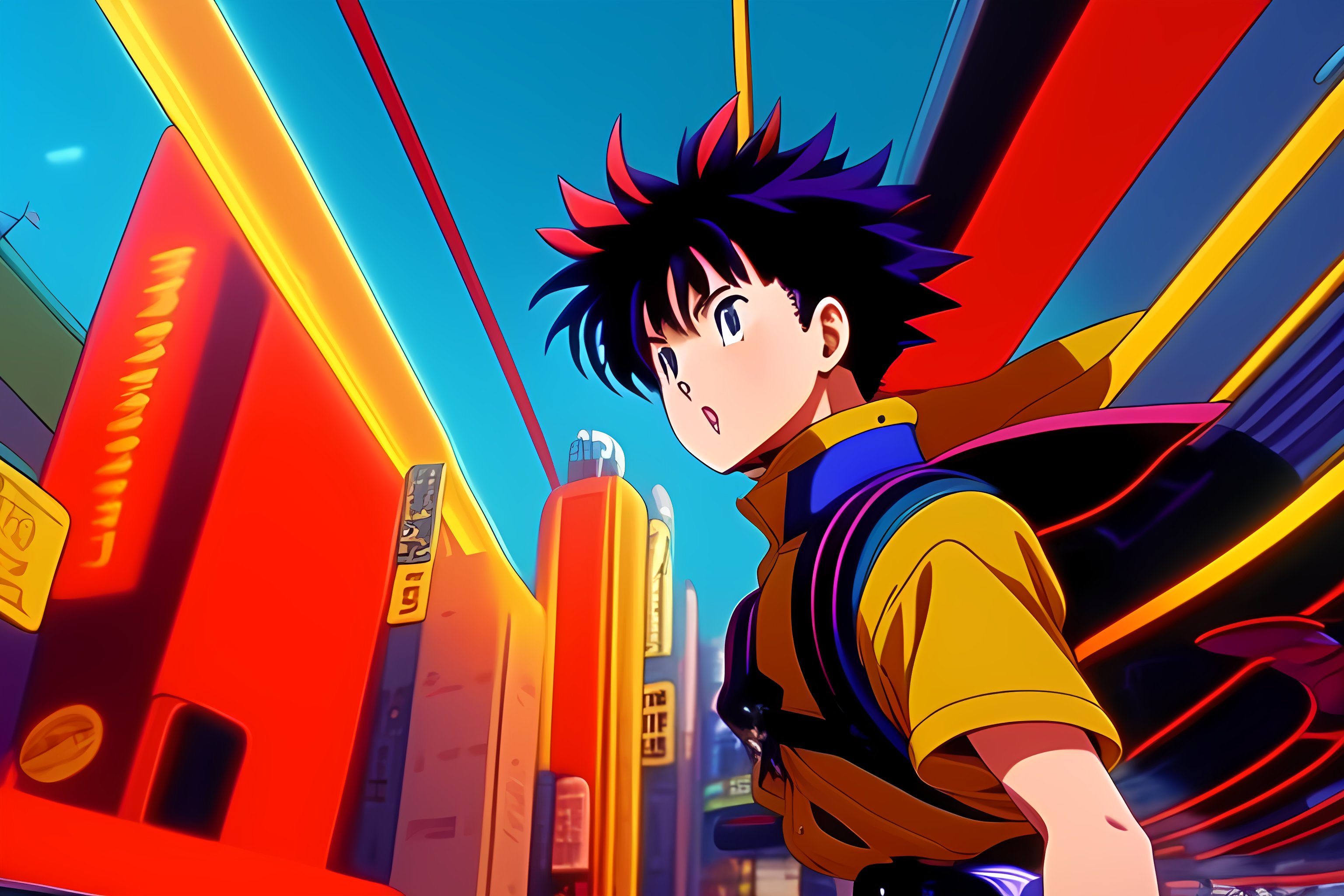 Lexica - Vintage anime screenshot from Akira, 90’s anime aesthetic. A ...