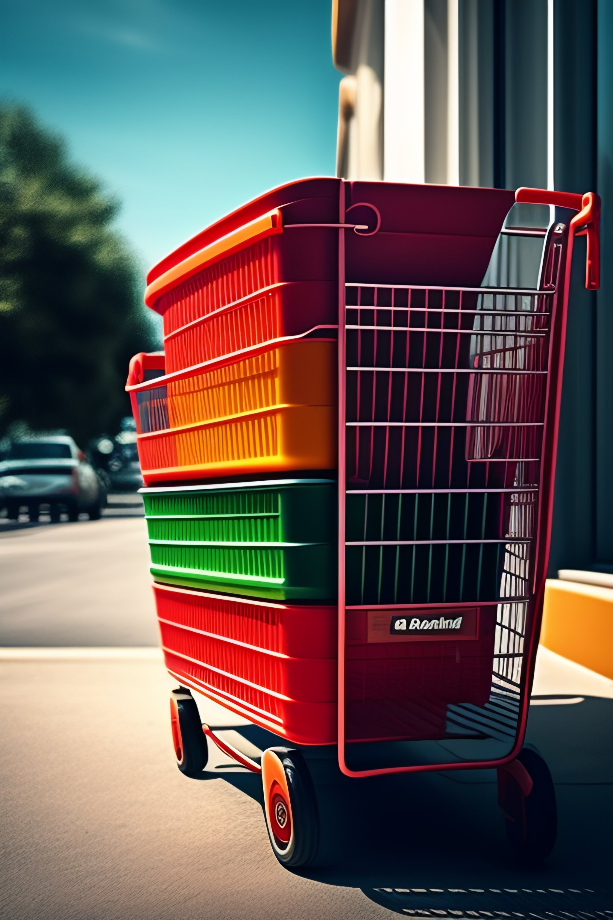 Lexica - A shopping cart so full that overflows