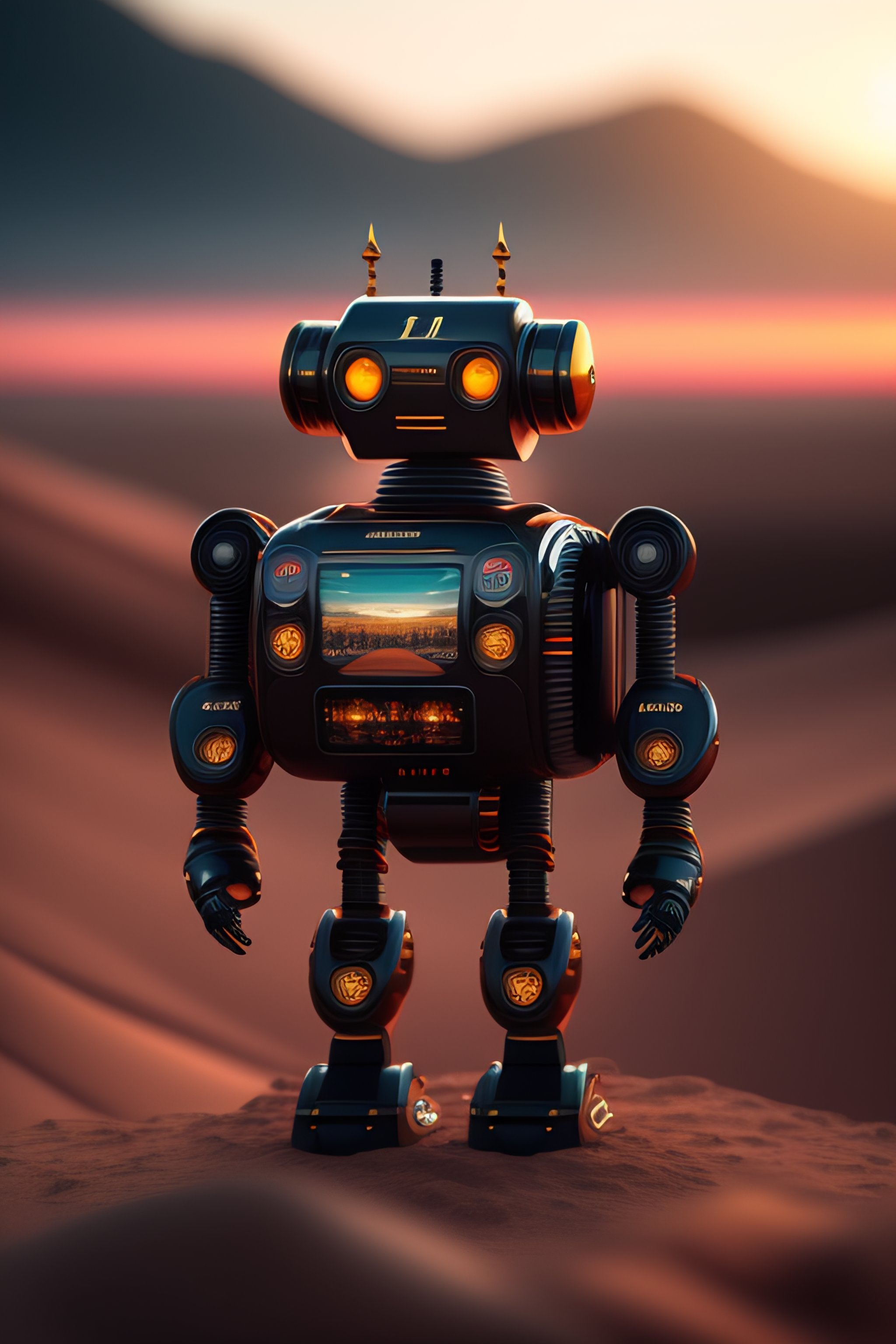 Lexica - Robots gods technology 8k