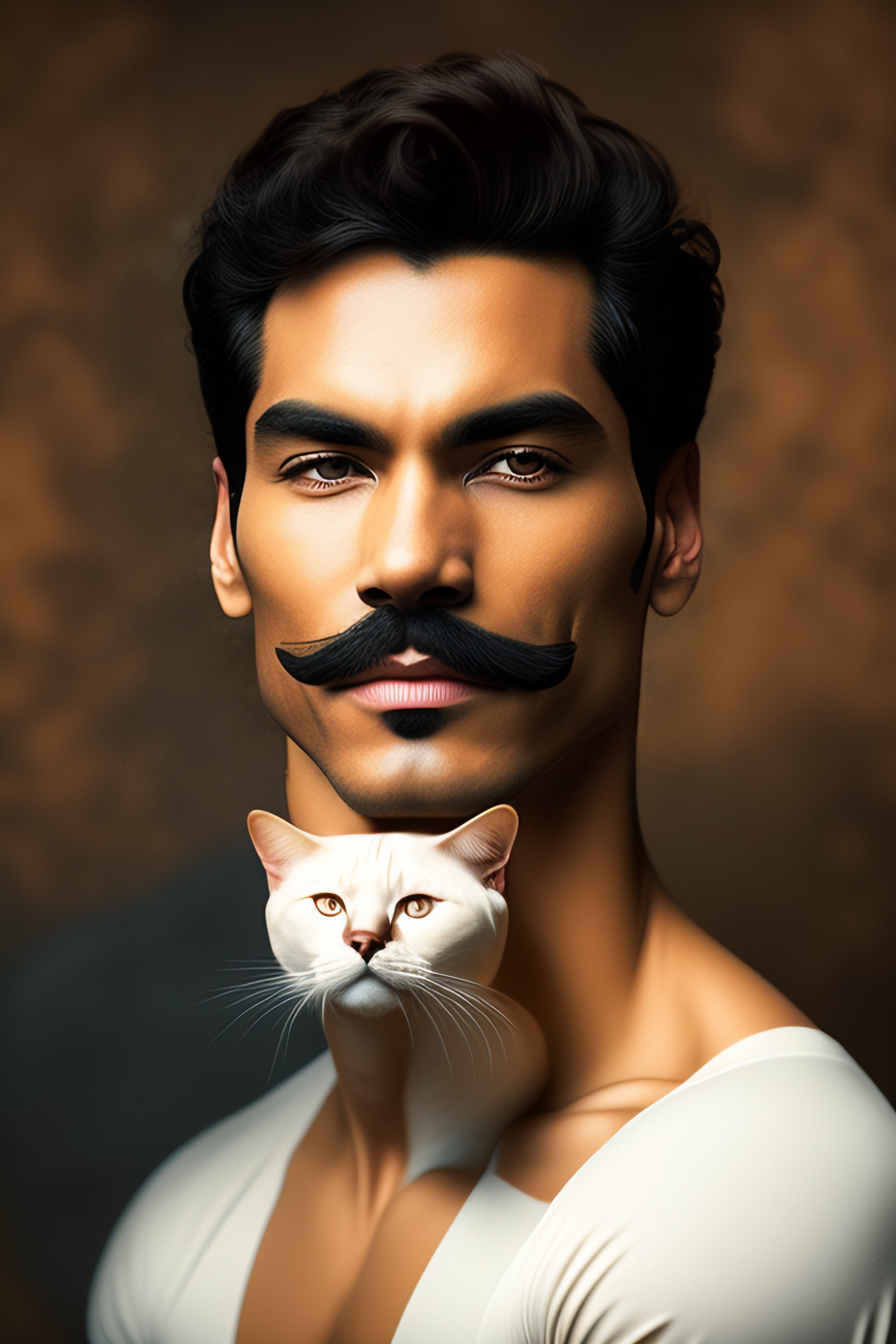 Lexica - Man with cat face