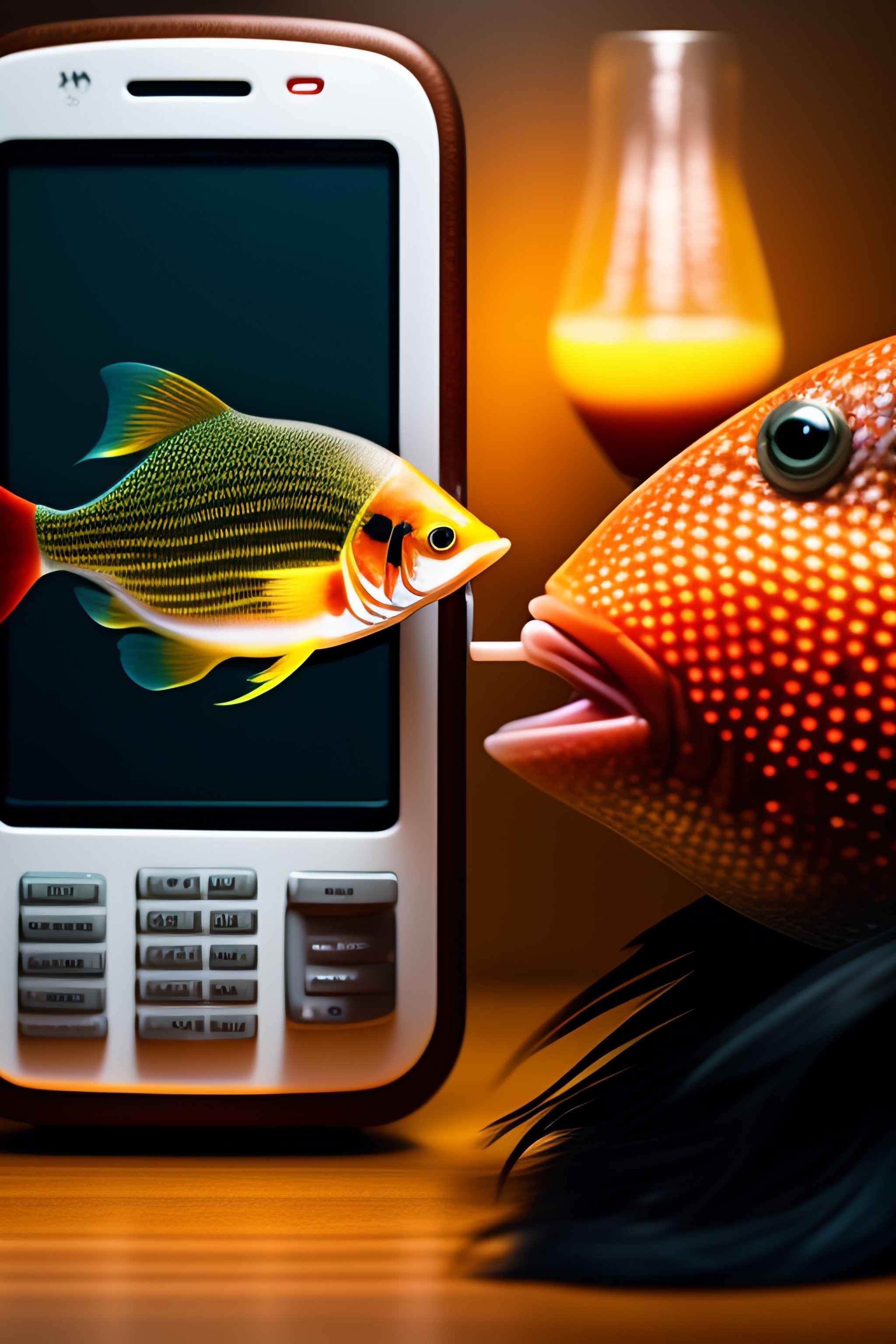 Lexica - Fish talkilng whith a telephone