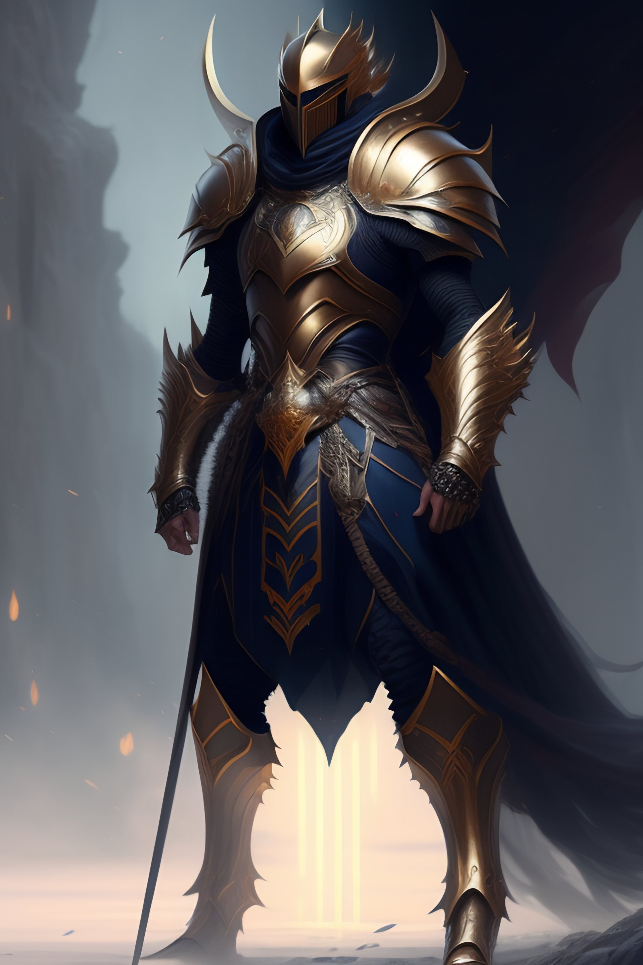 Lexica - A skeleton knight in amazing fantasy armor, sleek, lightweight ...