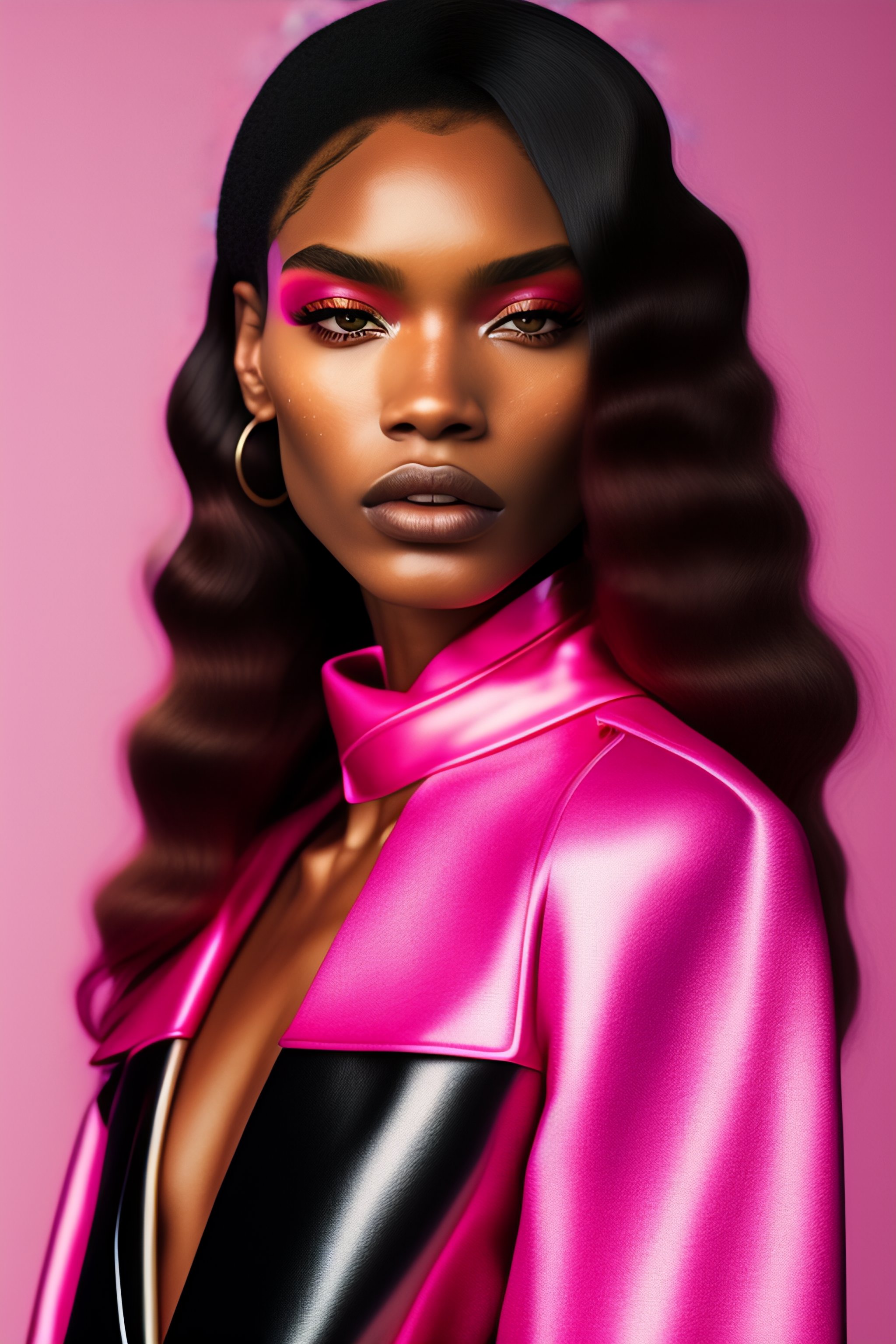 Lexica - A photo close-up of a beautiful long haired woman with light ...