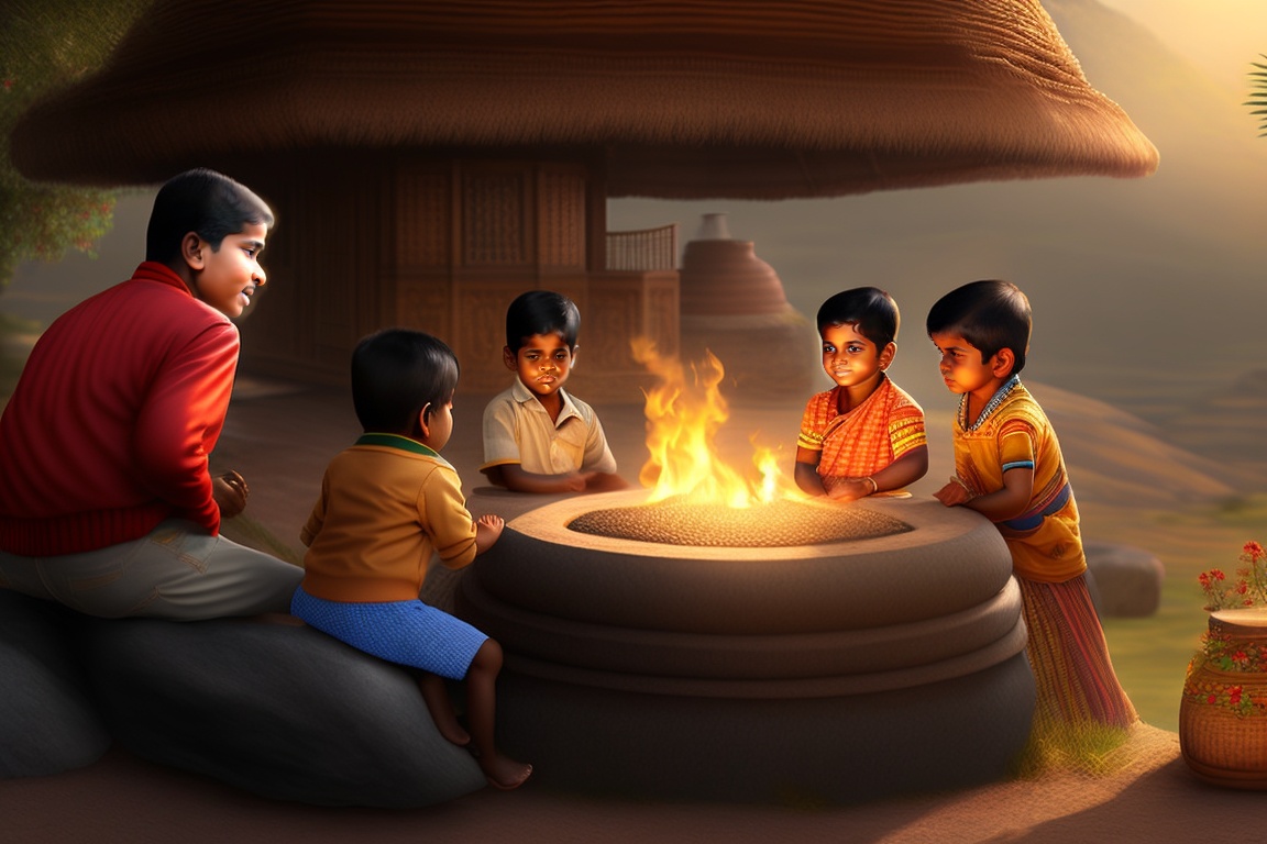 Lexica - One sunny morning, as Anand played with his friends near the ...