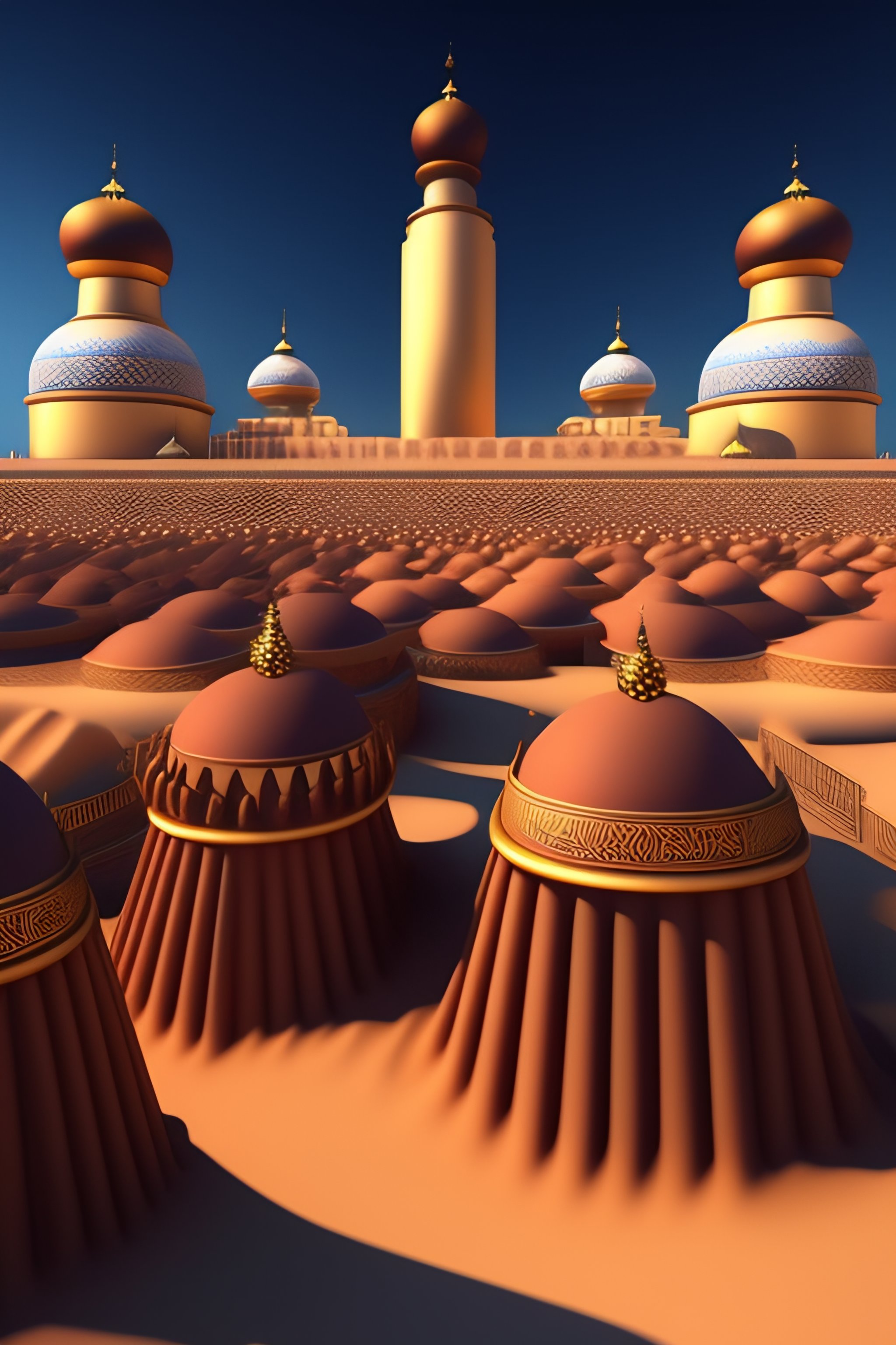 Lexica - 3d cartoon animation islamic men