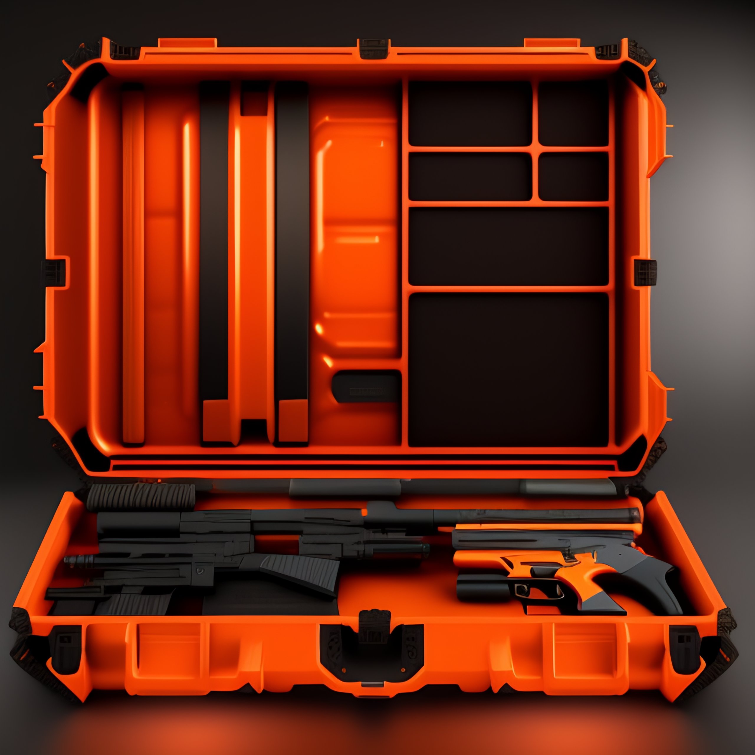 Lexica - CS-GO deluxe big gun box case, skin collection, orange color ...