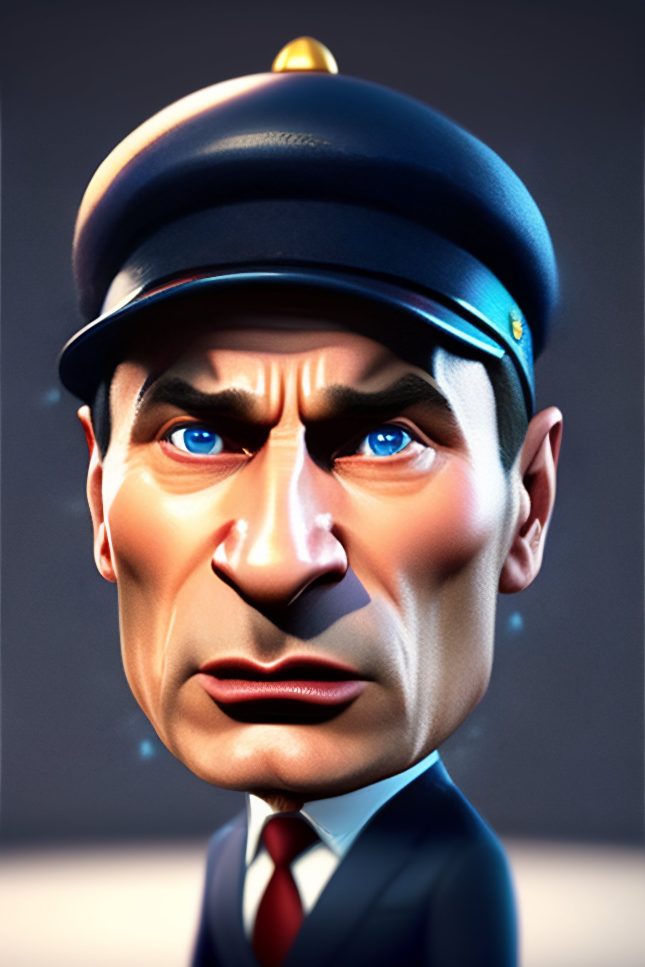 Lexica - Vladimir Putin cute angry caricature as a pixar disney ...