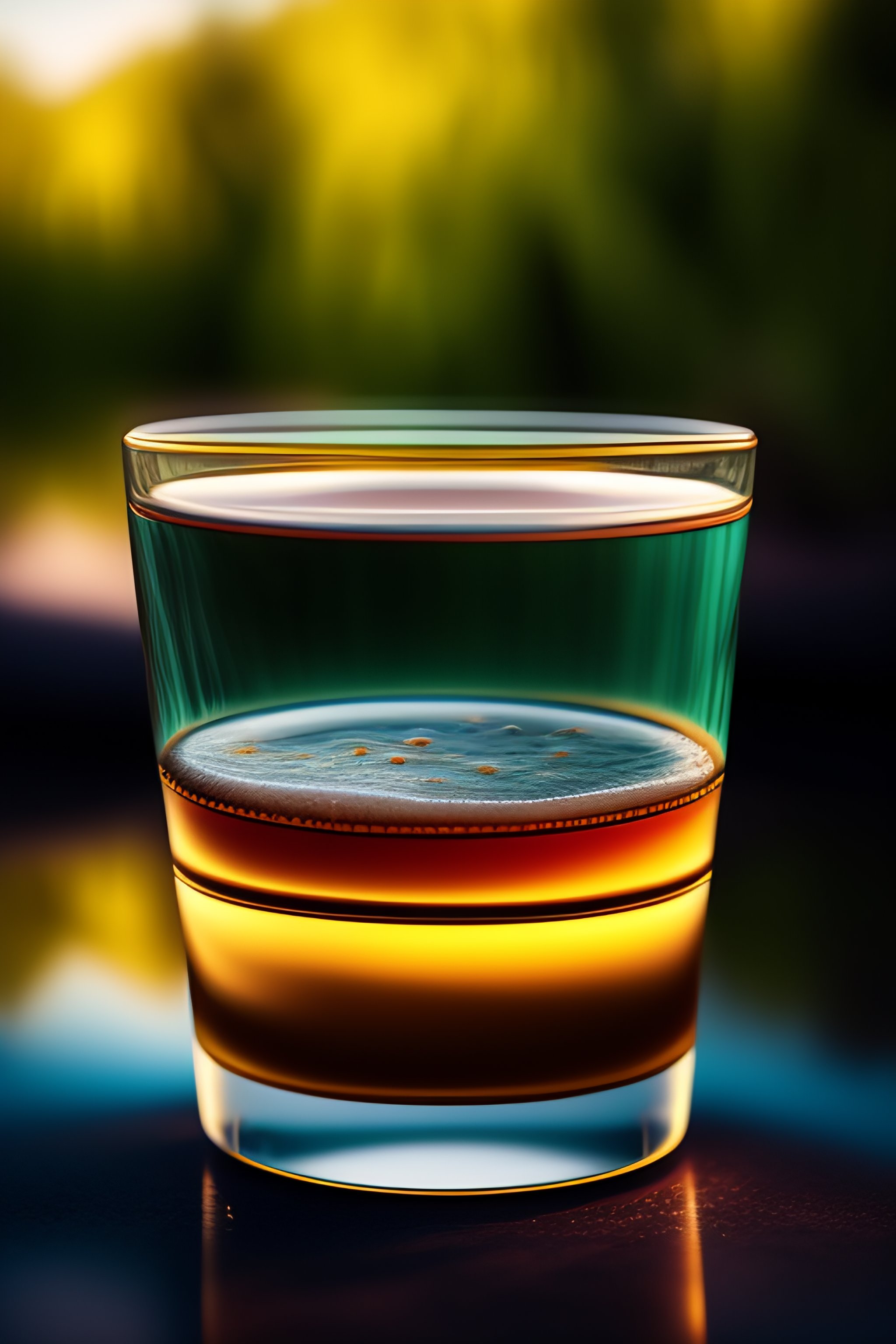 Lexica - Glass cup with reflection