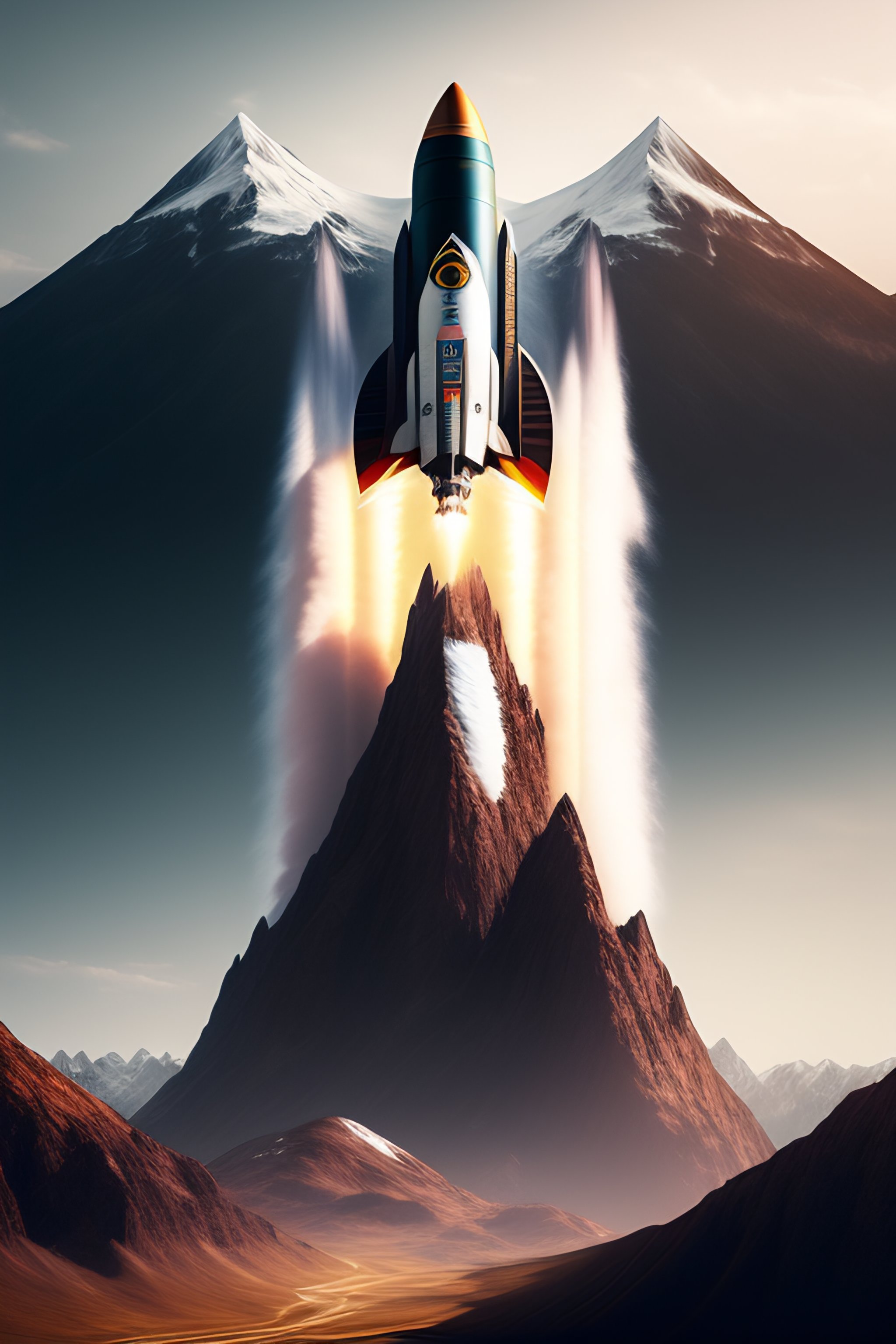 Lexica - Rocket with mountain