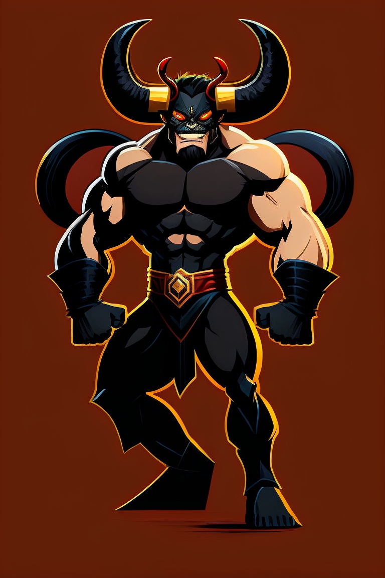 Lexica - Minotaur, half man half bull, muscular body, big horns, hooves ...