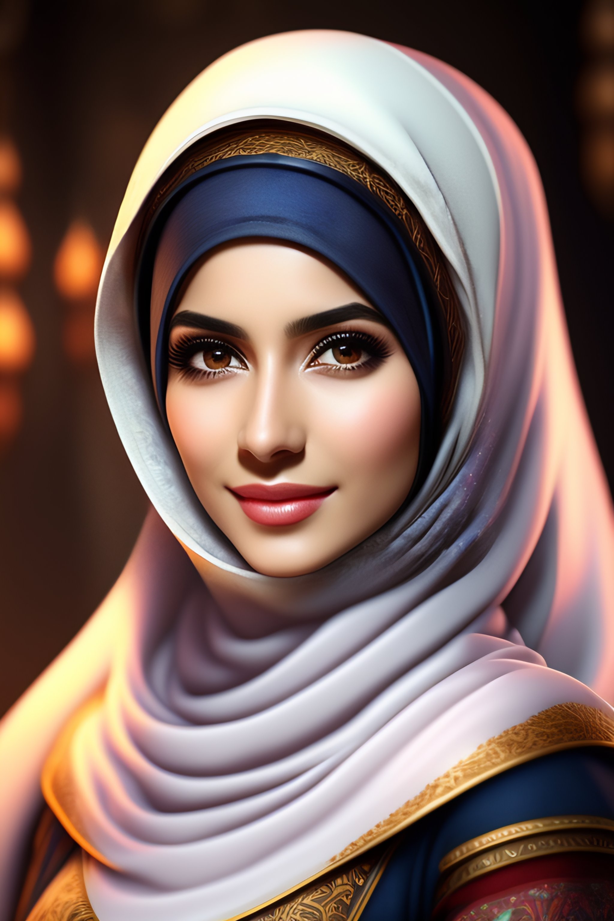 Lexica - Cute hijab girl in medieval mage clothing, ((seed:657949))
