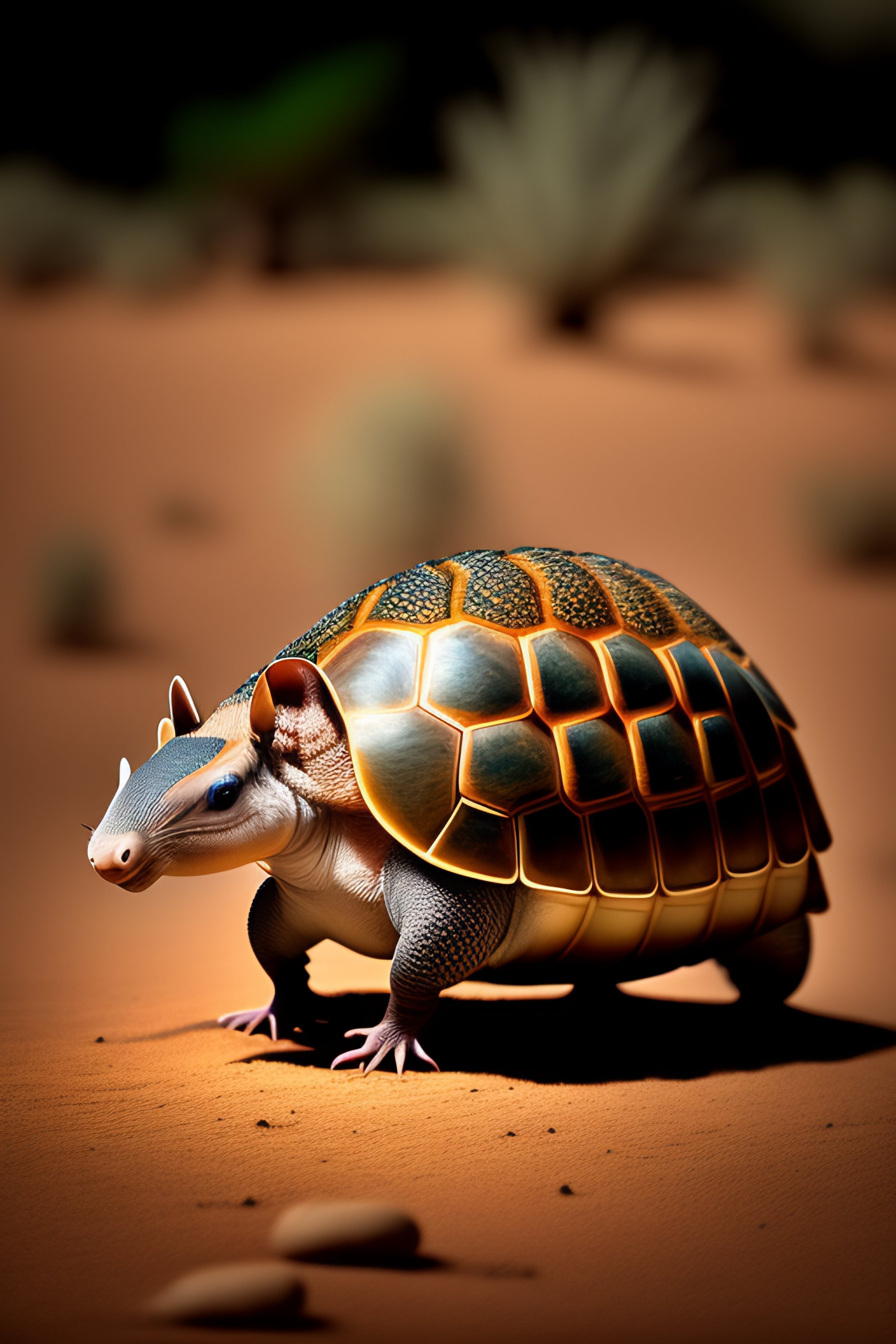 Lexica - Armadillo with dental turtle shell