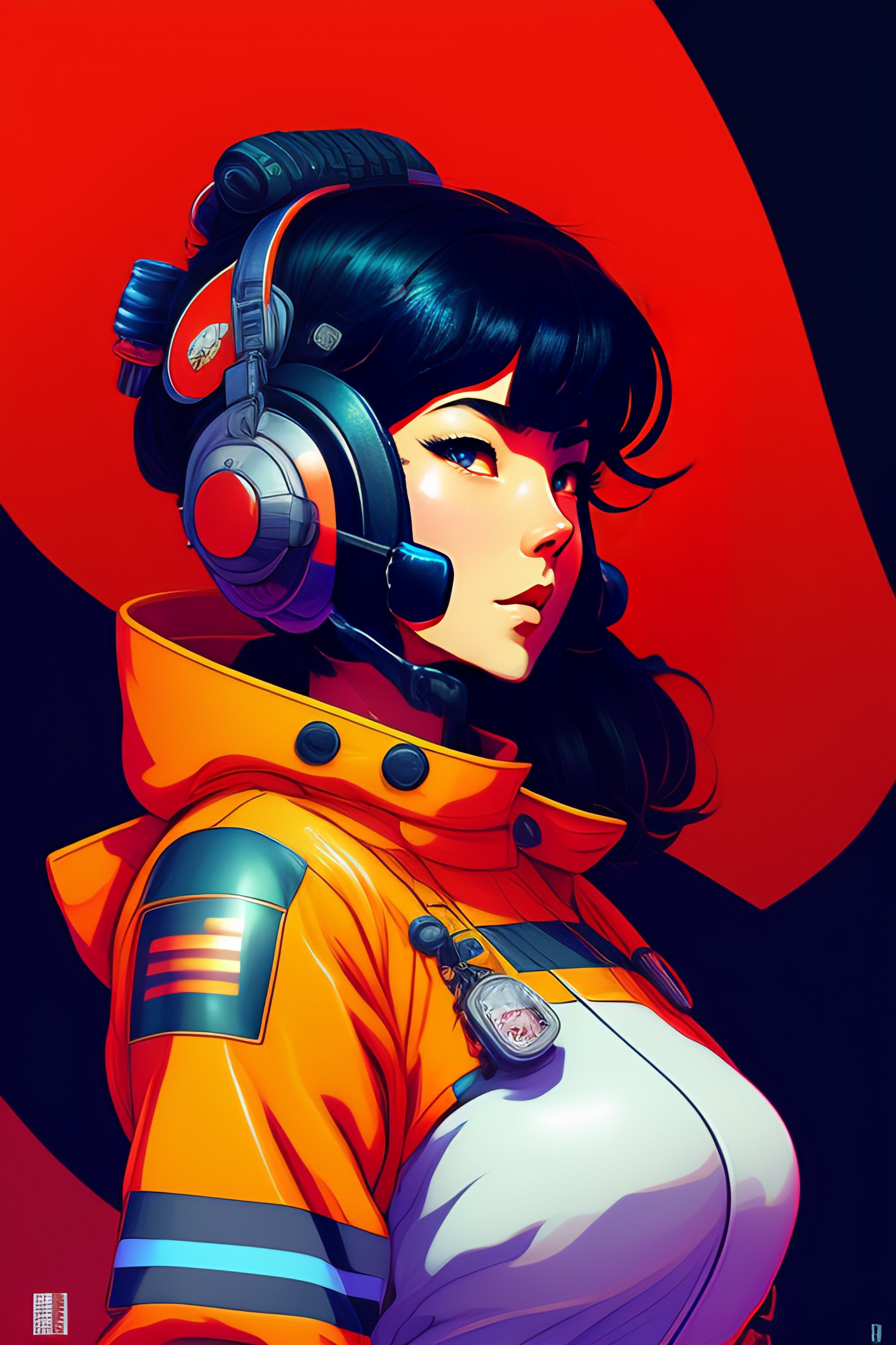 Lexica - A firefighter cyborg ,style of Laurie Greasley, studio ghibli ...