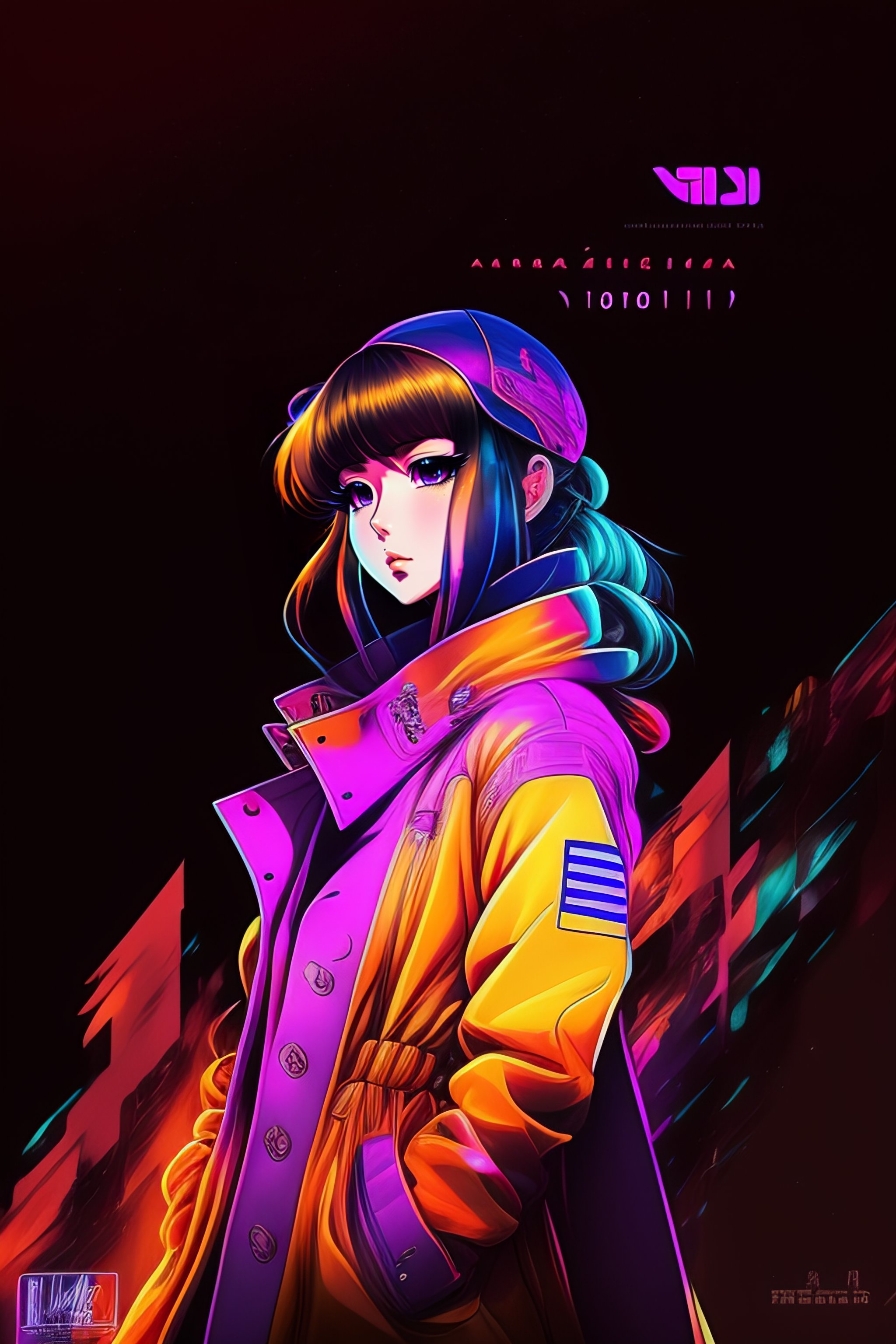 Lexica - Haute couture in the style of 90's vintage anime, neon, akira ...