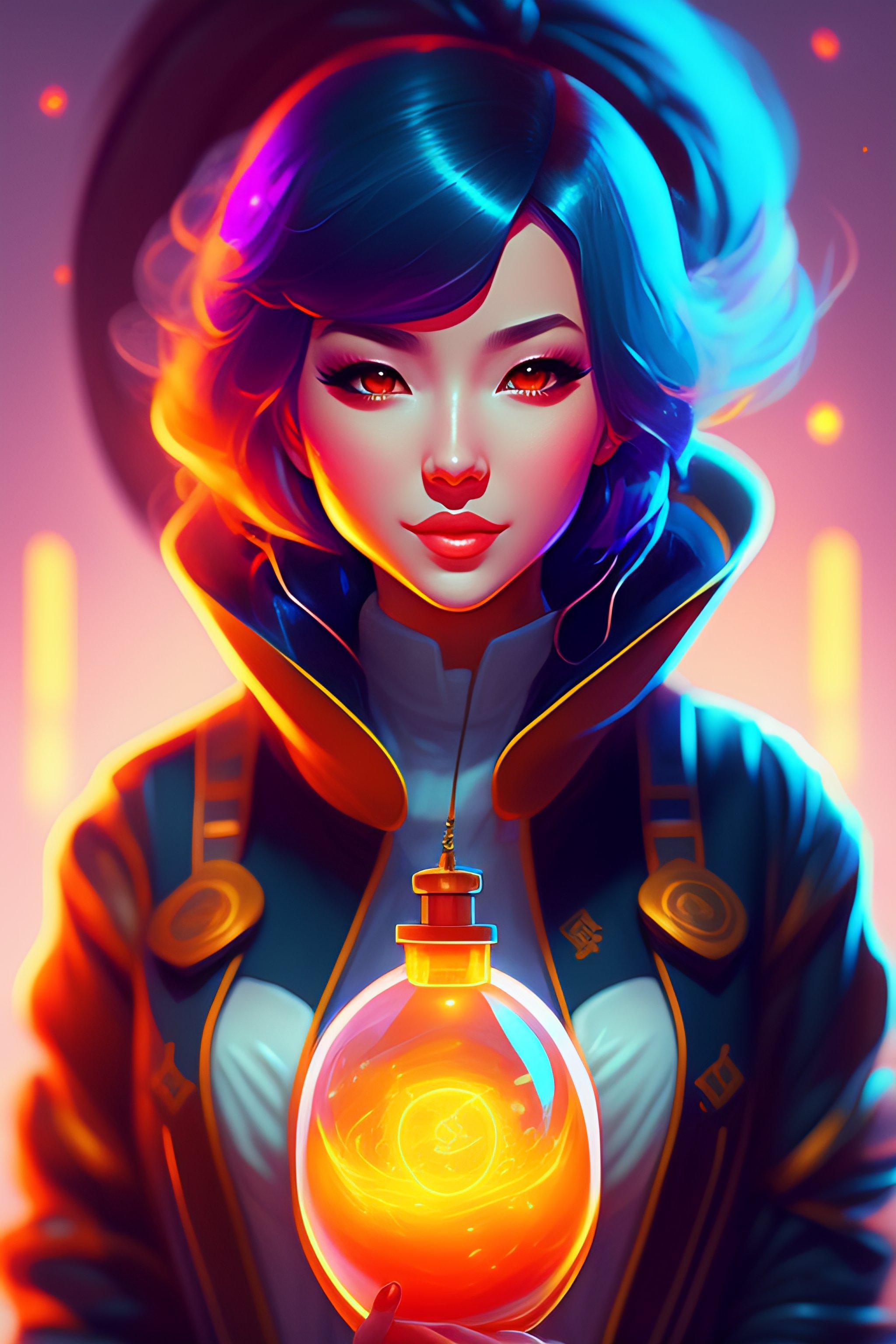 Lexica - Magic mad scientist, inside cosmic labratory, radiating a ...