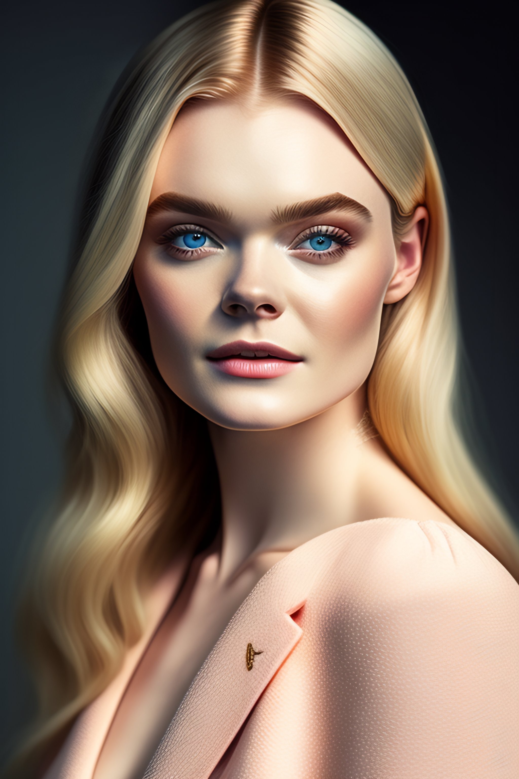 Lexica - Studio portrait of Elle Fanning