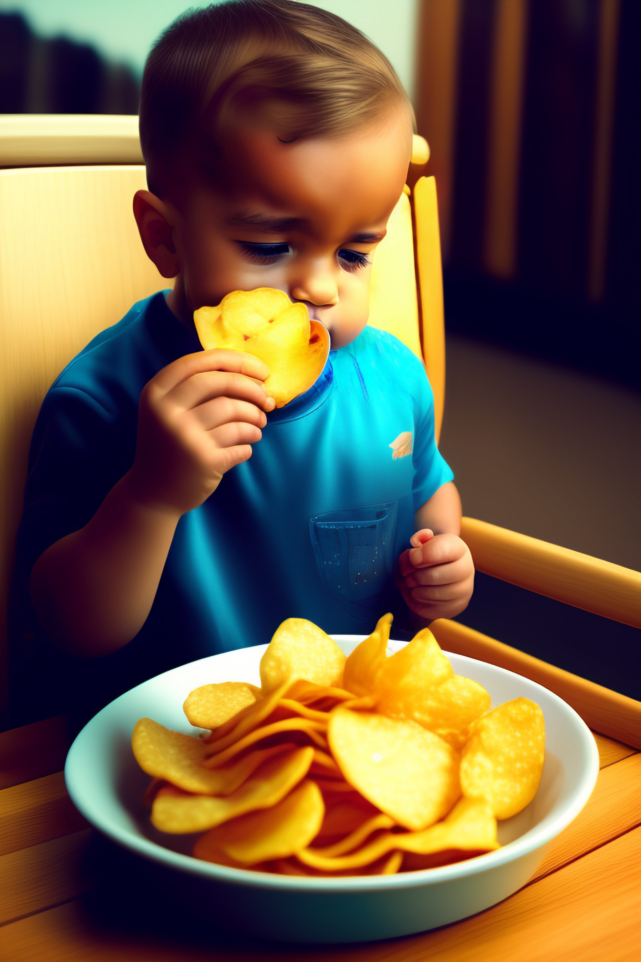 Lexica - Alex eating chips