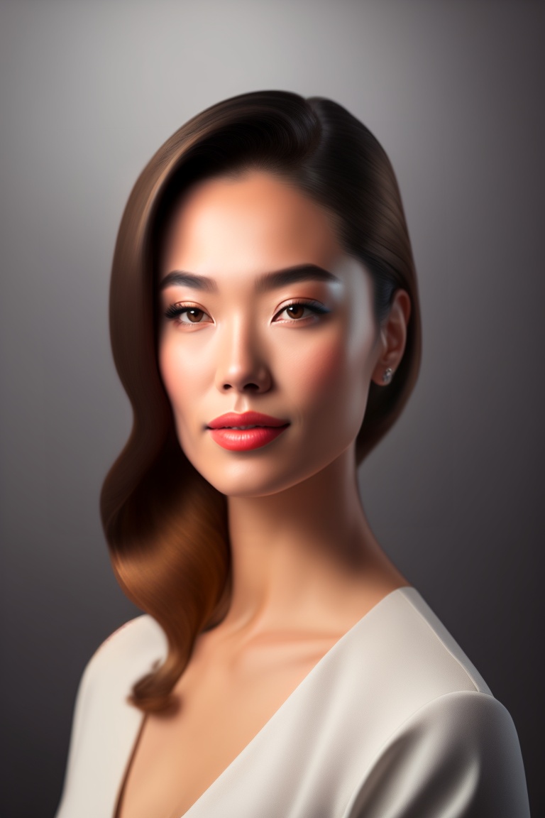 Lexica - A photo portrait of a woman, Perfect Facial Features ...