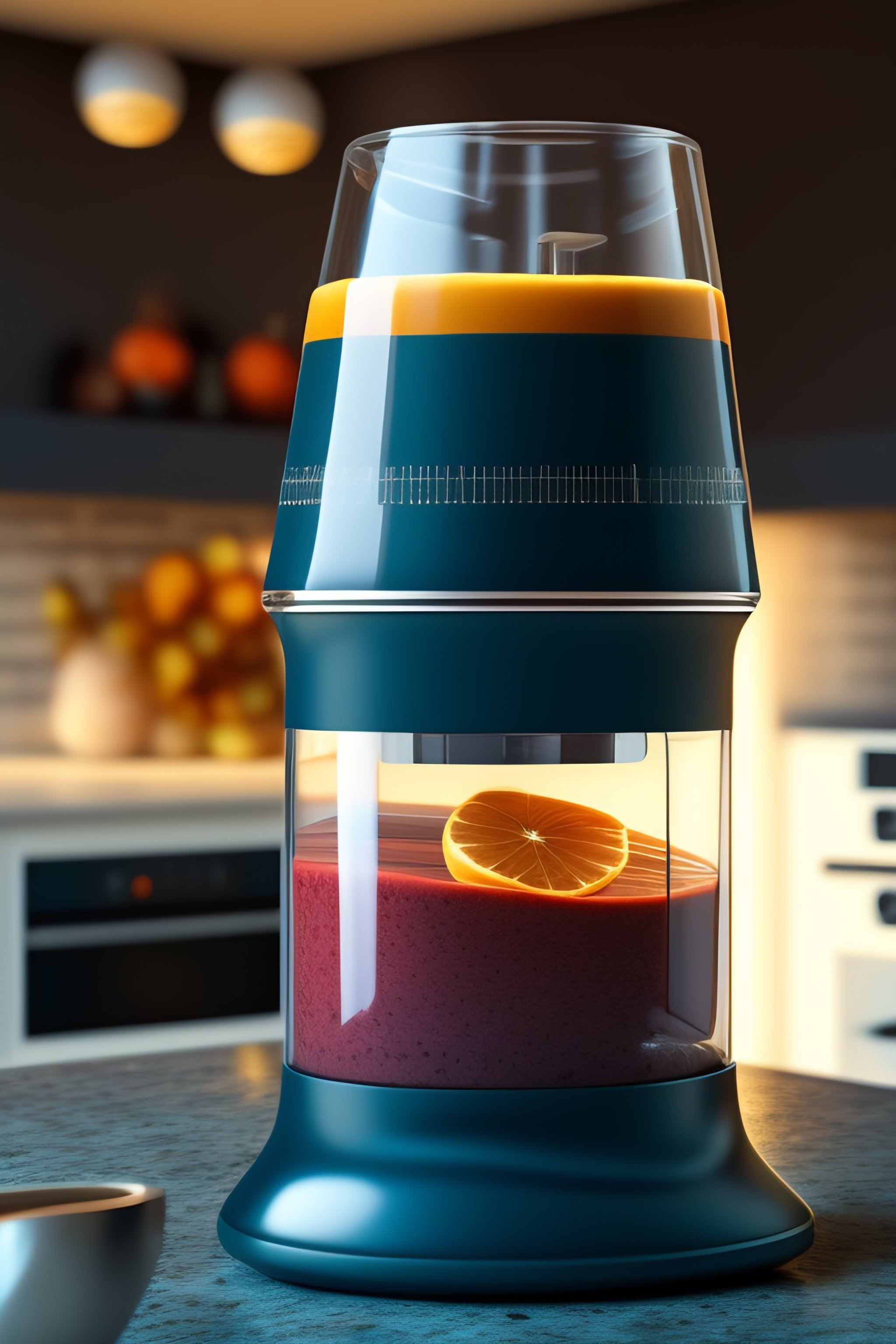 Lexica - A photo of a blender with the whole solar system inside on a ...