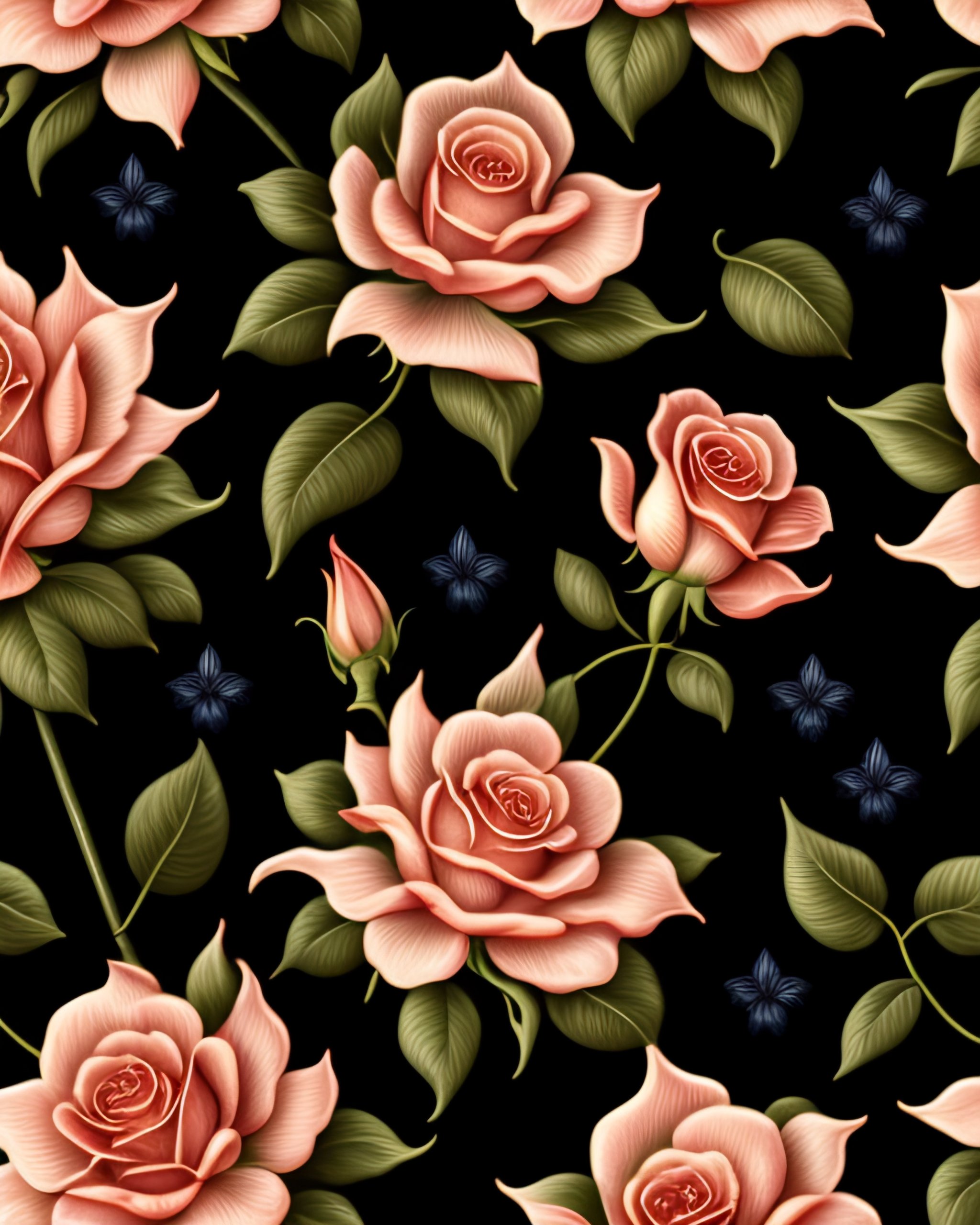 Lexica - Elegant embossed roses with botanical illustration with black ...