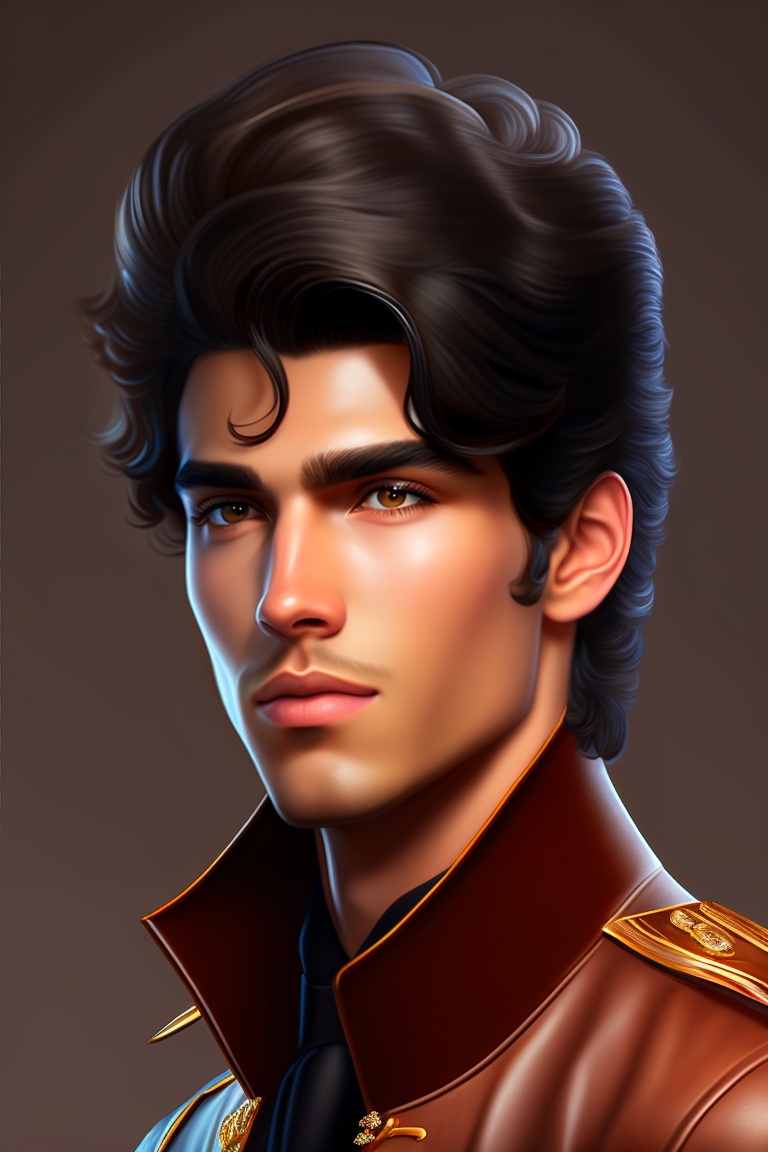 Lexica - Young man dashing look with black hair, intricate, elegant ...