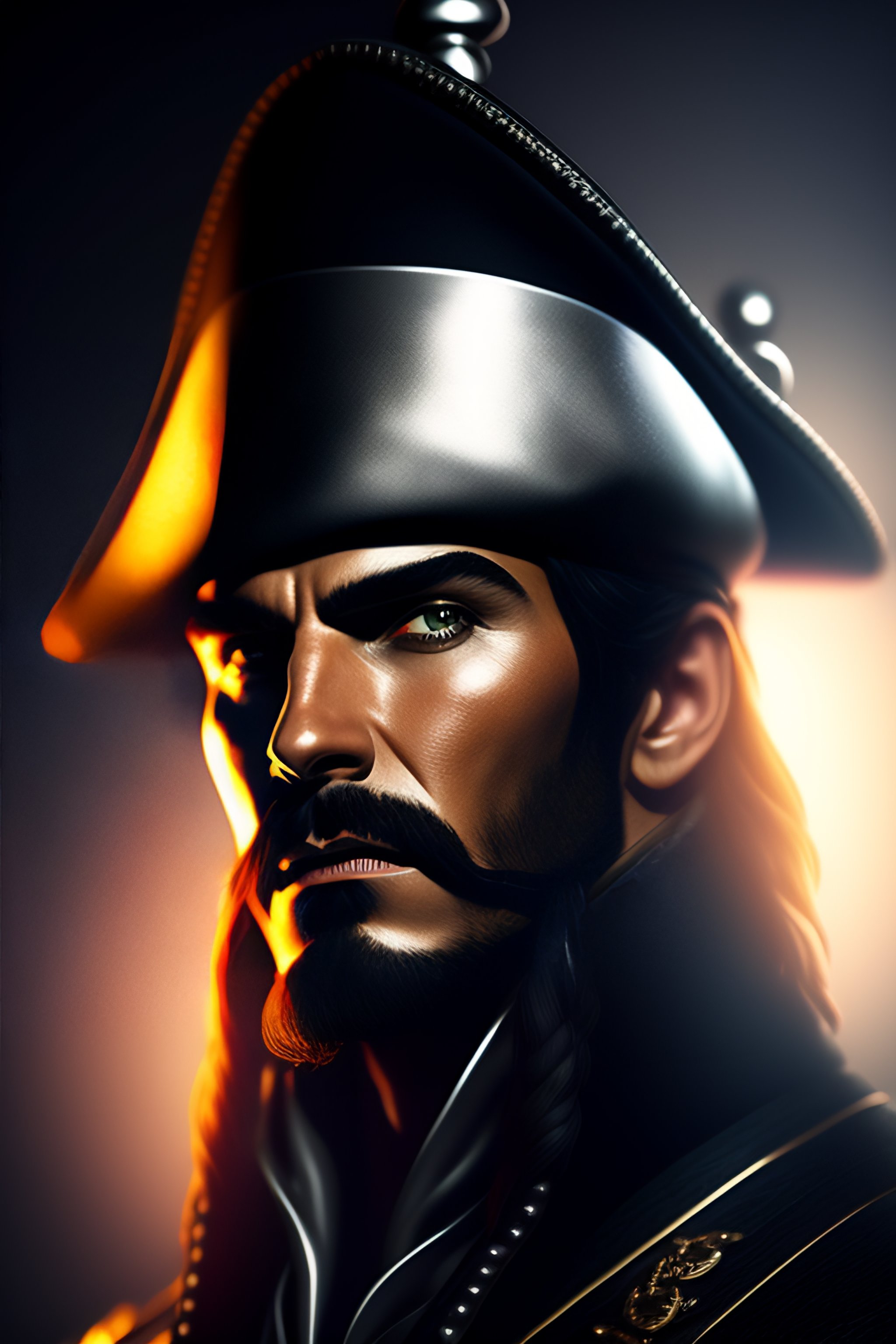 Lexica - A silver sharp hook, octane rendering, black background ...