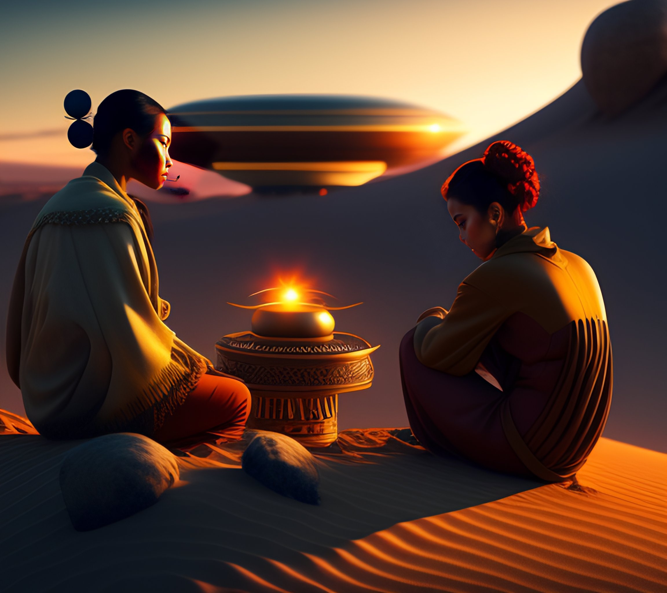 Lexica - A cinematic composition depicting solarpunk tribe is ...