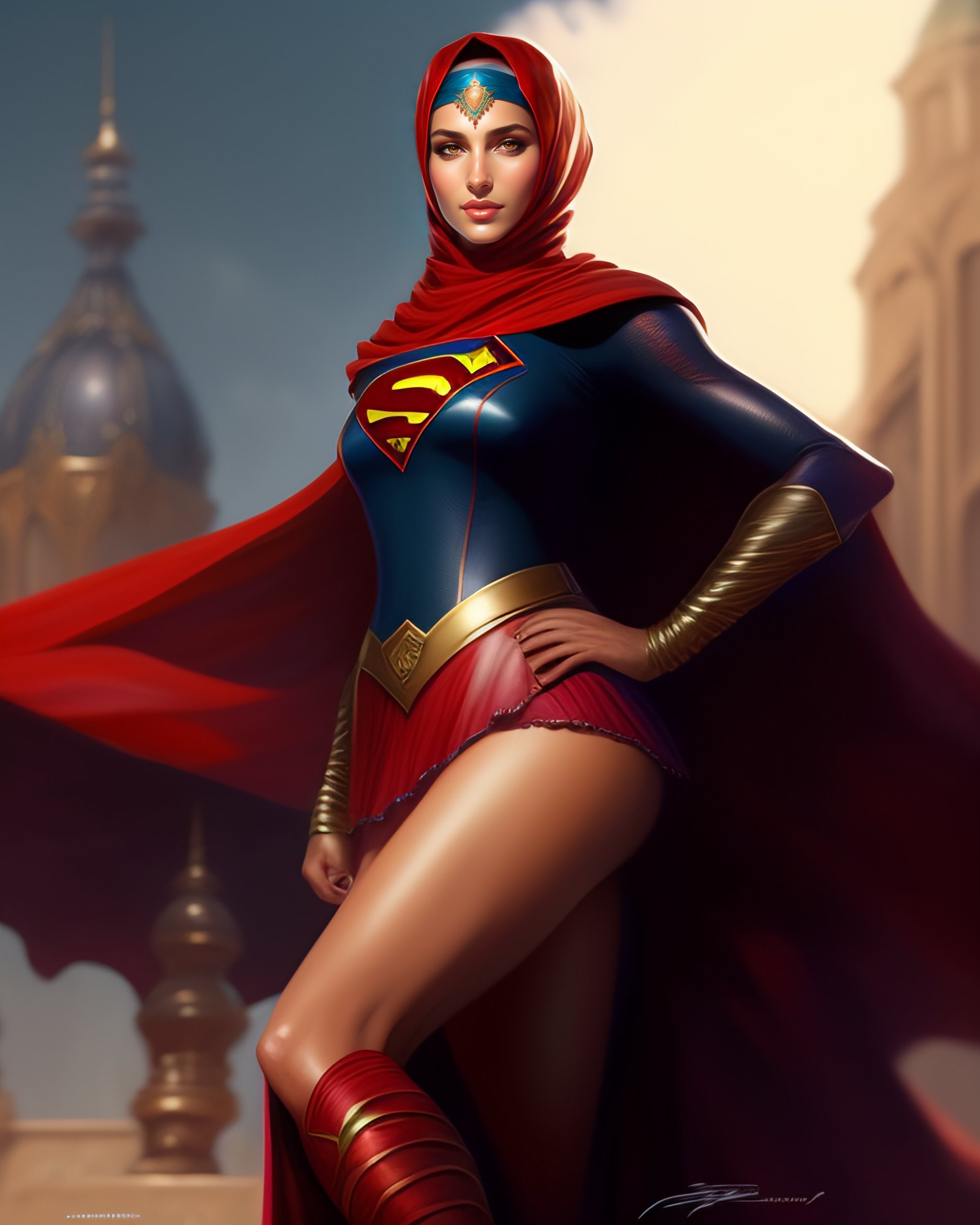 Superwoman Body Paint